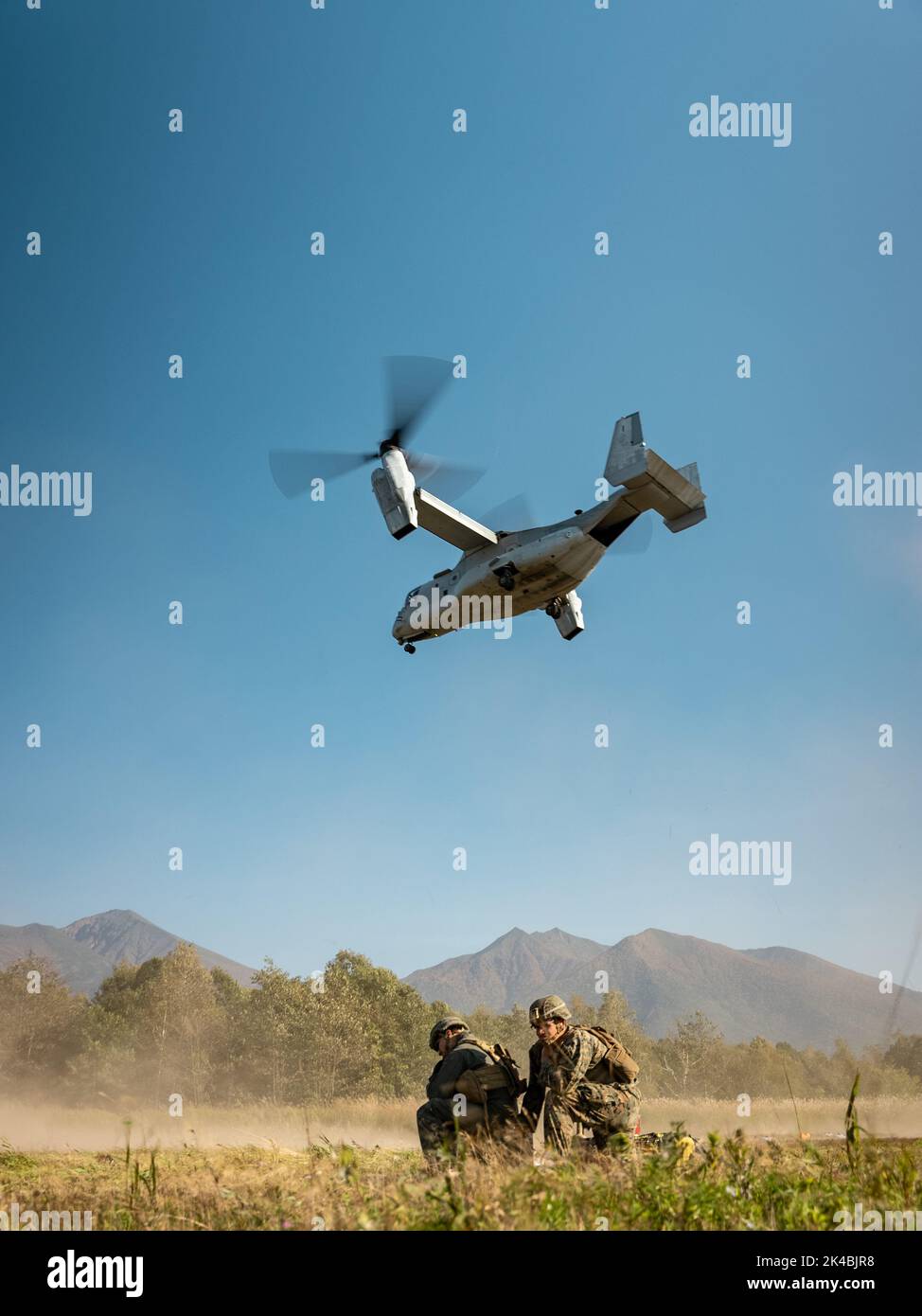 U.S. Marine Corps Lance Cpl. Isac Perez, left, and Lance Cpl. Nicholas ...