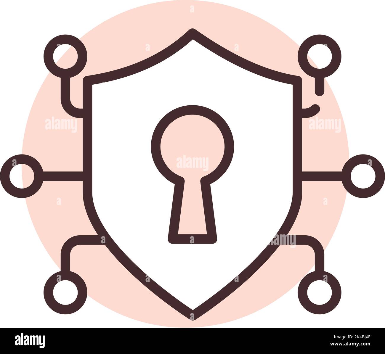 Cyber Security Lock Illustration Vector On White Background Stock Vector Image And Art Alamy