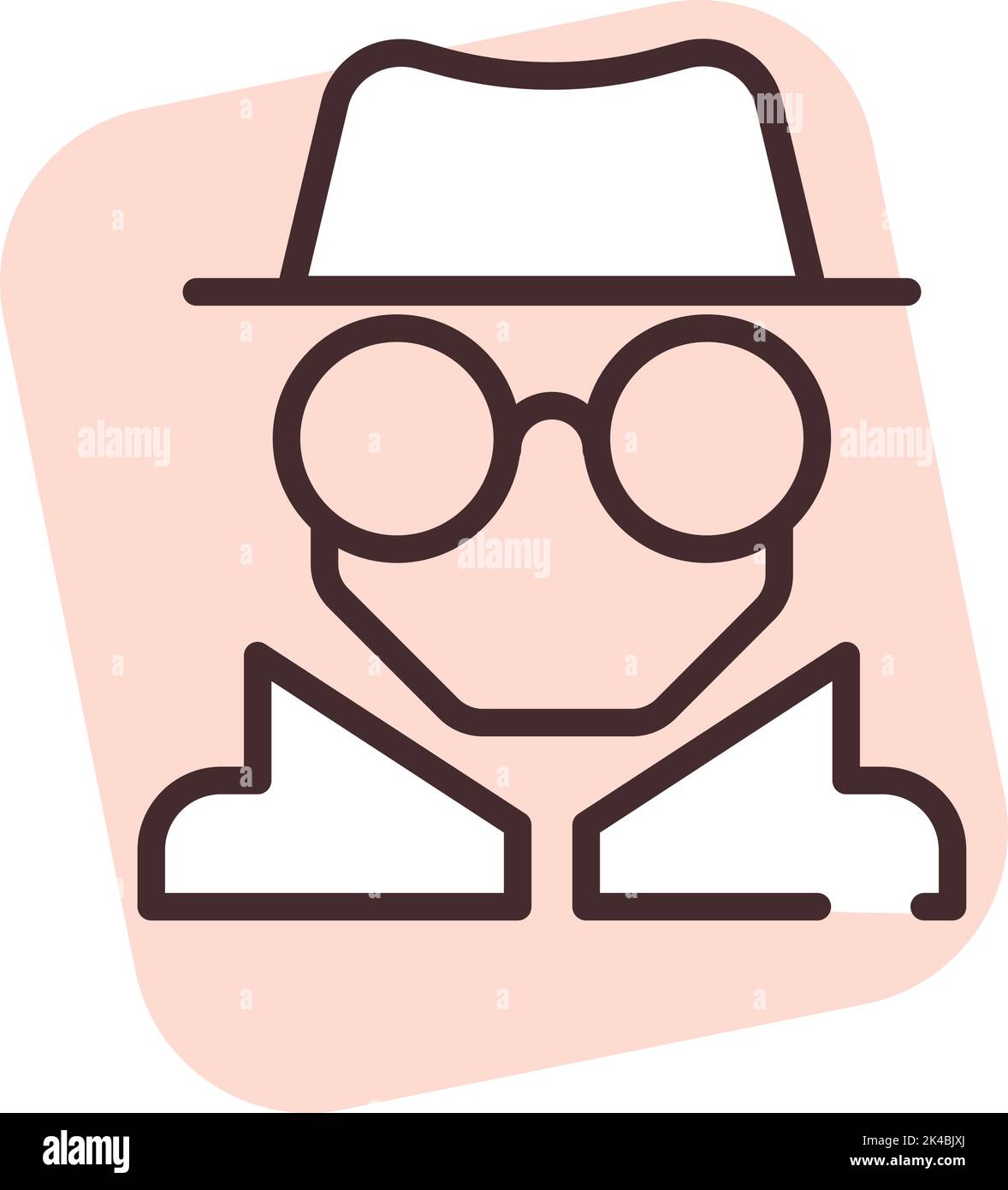 Cyber Security Hacker Illustration Vector On White Background Stock
