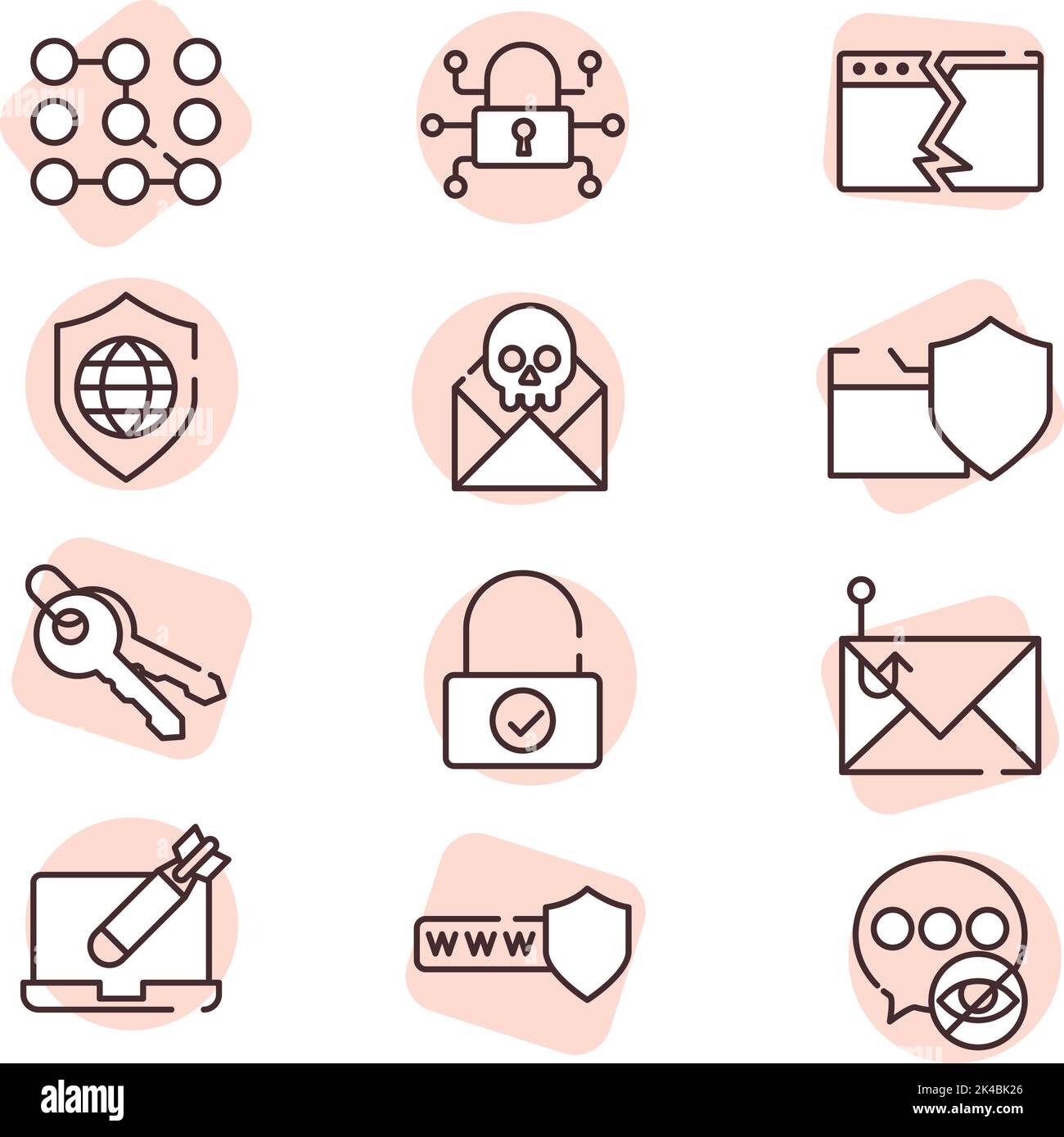 Digital technology cyber protection Stock Vector Images - Alamy