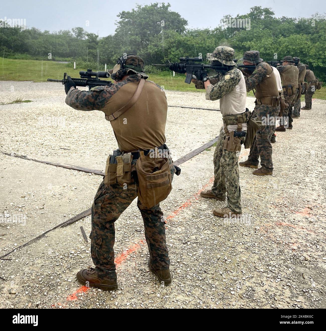 SANTA RITA, Guam (Sept. 15, 2022) Sailors and Marines assigned to ...