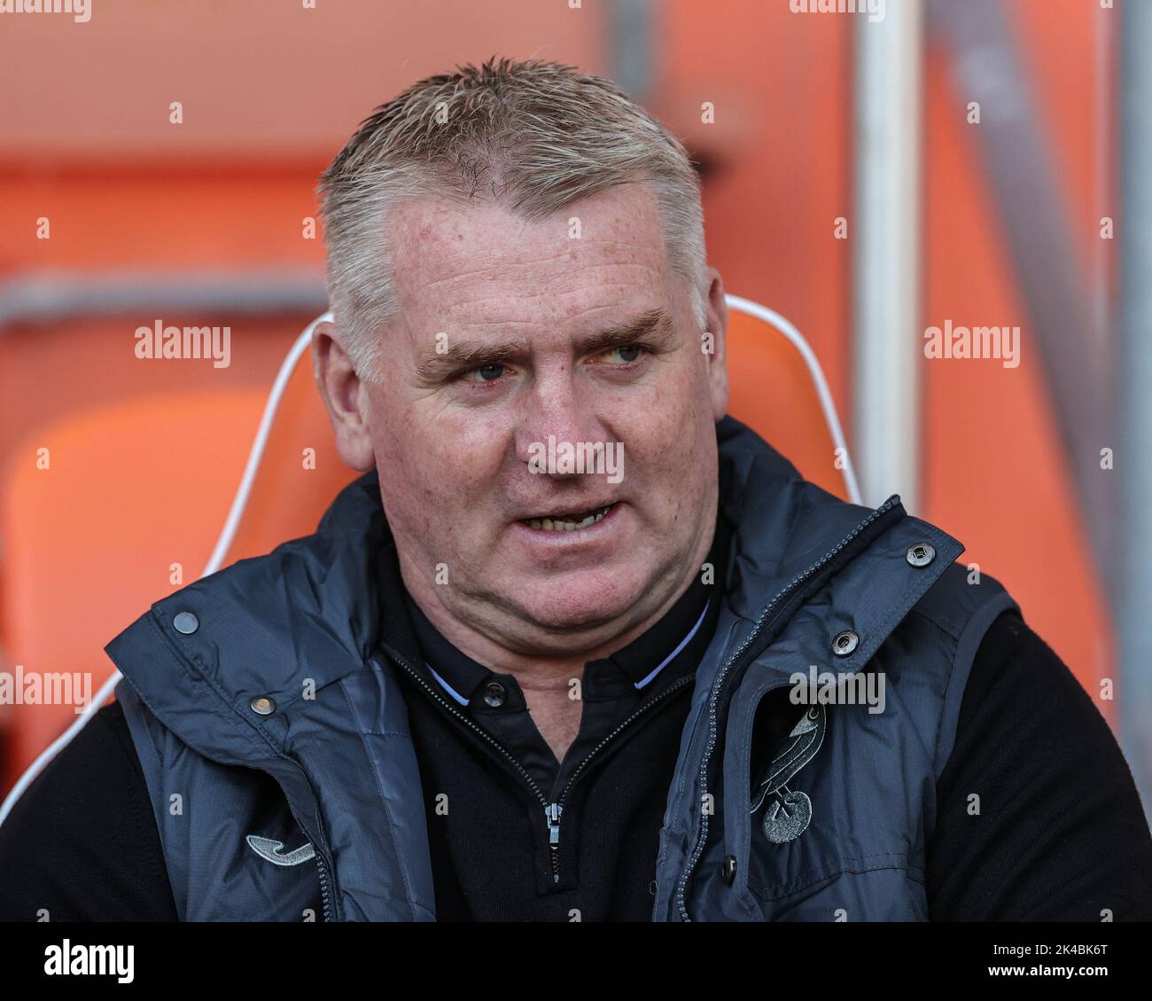 Blackpool, UK. 01st Oct, 2022. Dean Smith manager of Norwich City ...