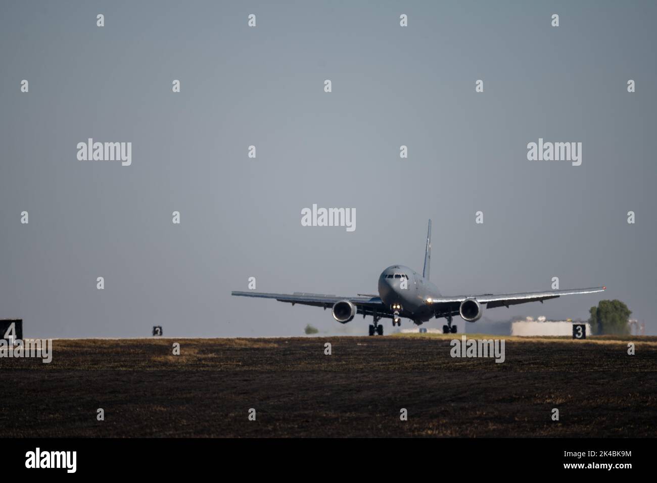 A KC-46A Pegasus assigned to the 916th Air Refueling Wing lands on Sep ...