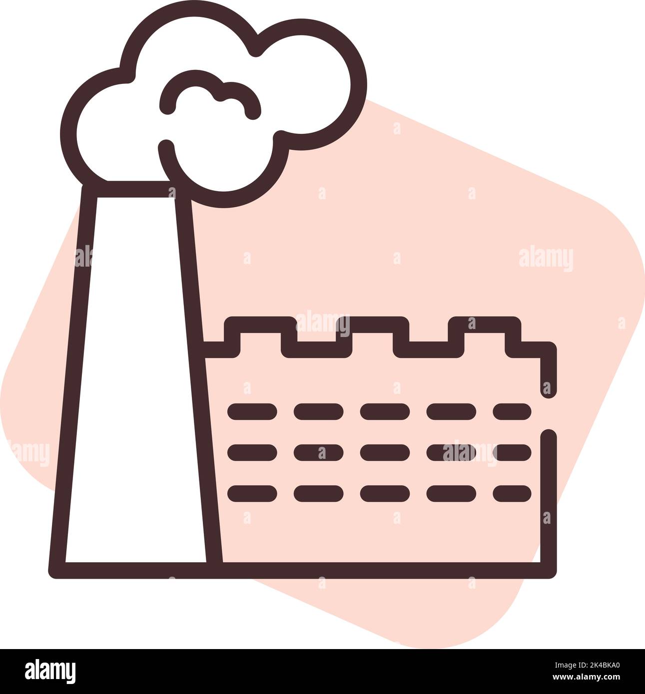 Disaster toxic air, illustration, vector on white background Stock ...