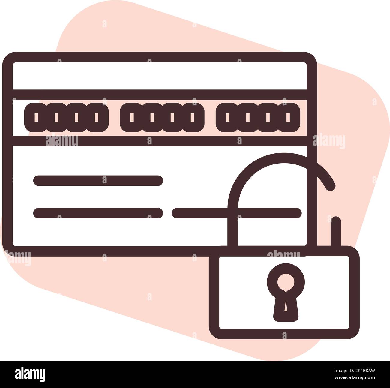 Cyber security payment, illustration, vector on white background Stock ...