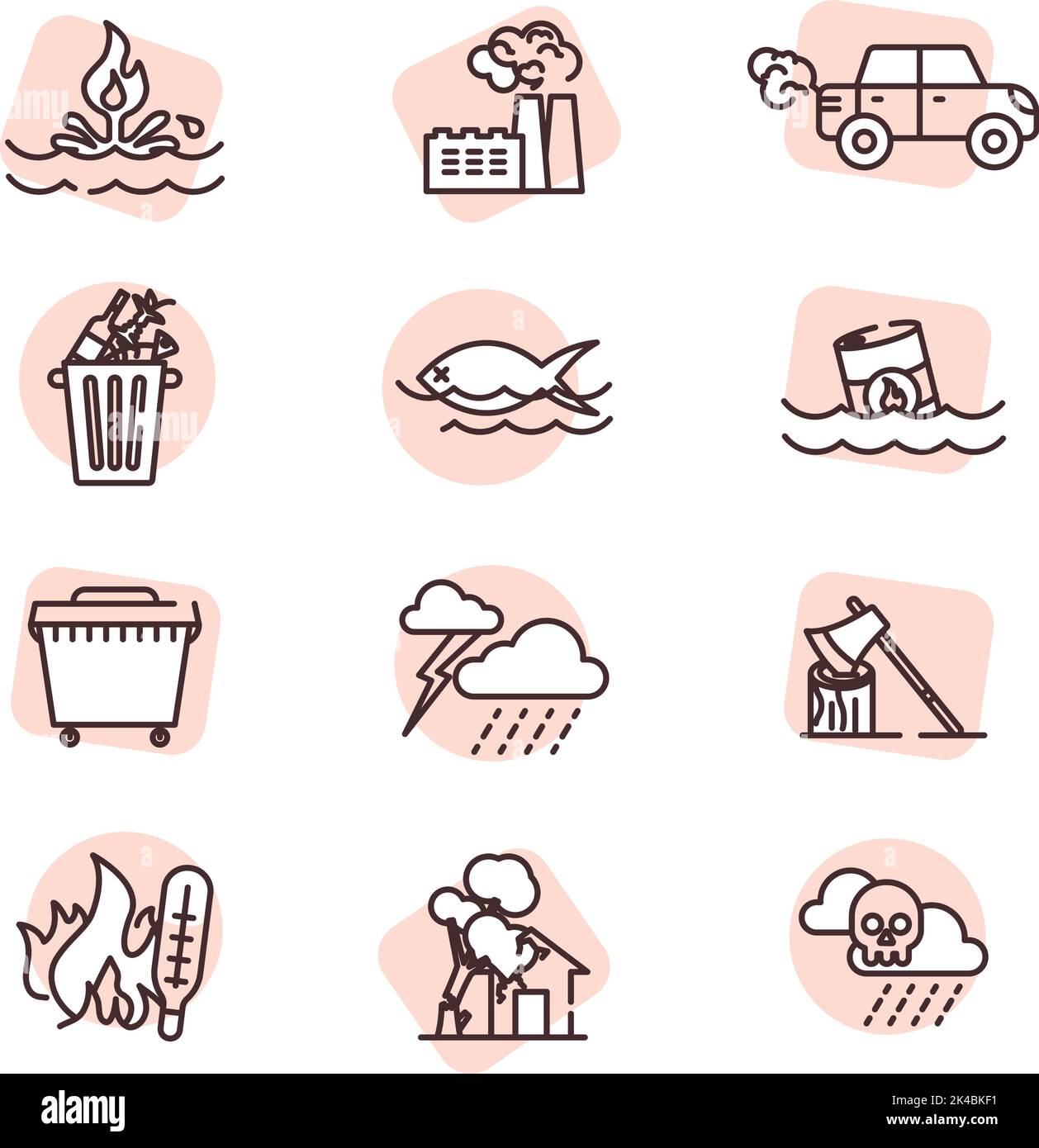 Nature Disaster, illustration, vector on white background Stock Vector ...