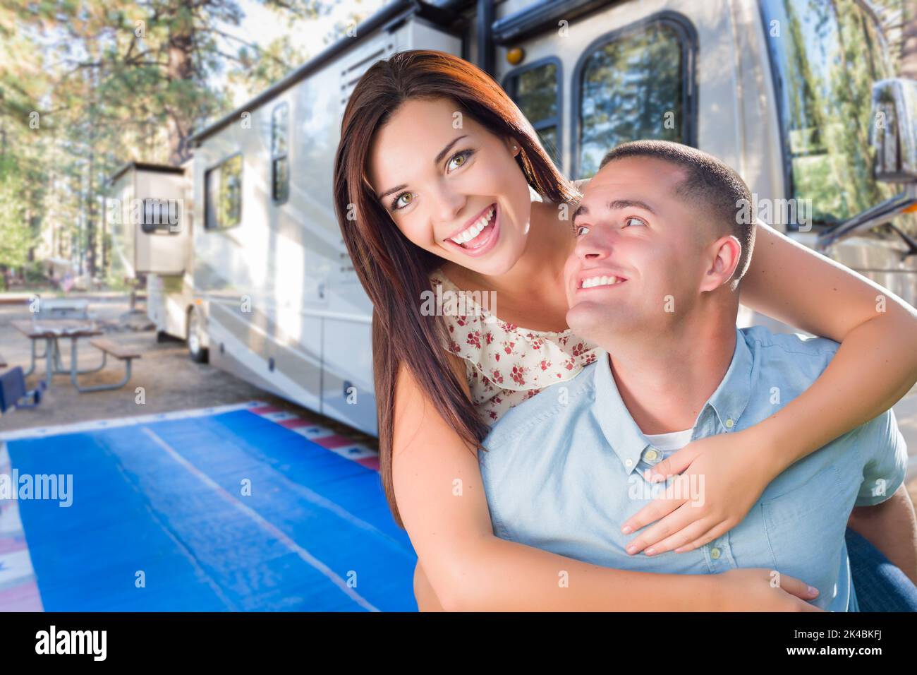 Trailer campground hi-res stock photography and images - Alamy