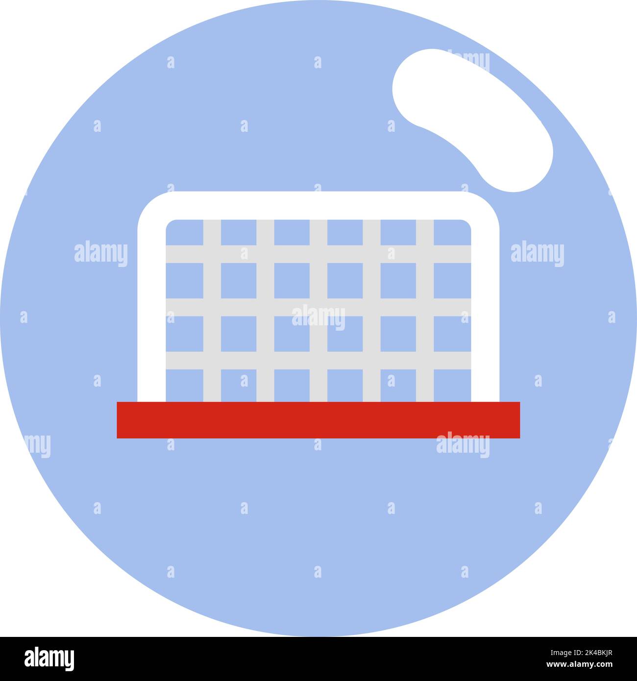 Football goal, illustration, vector on white background Stock Vector ...