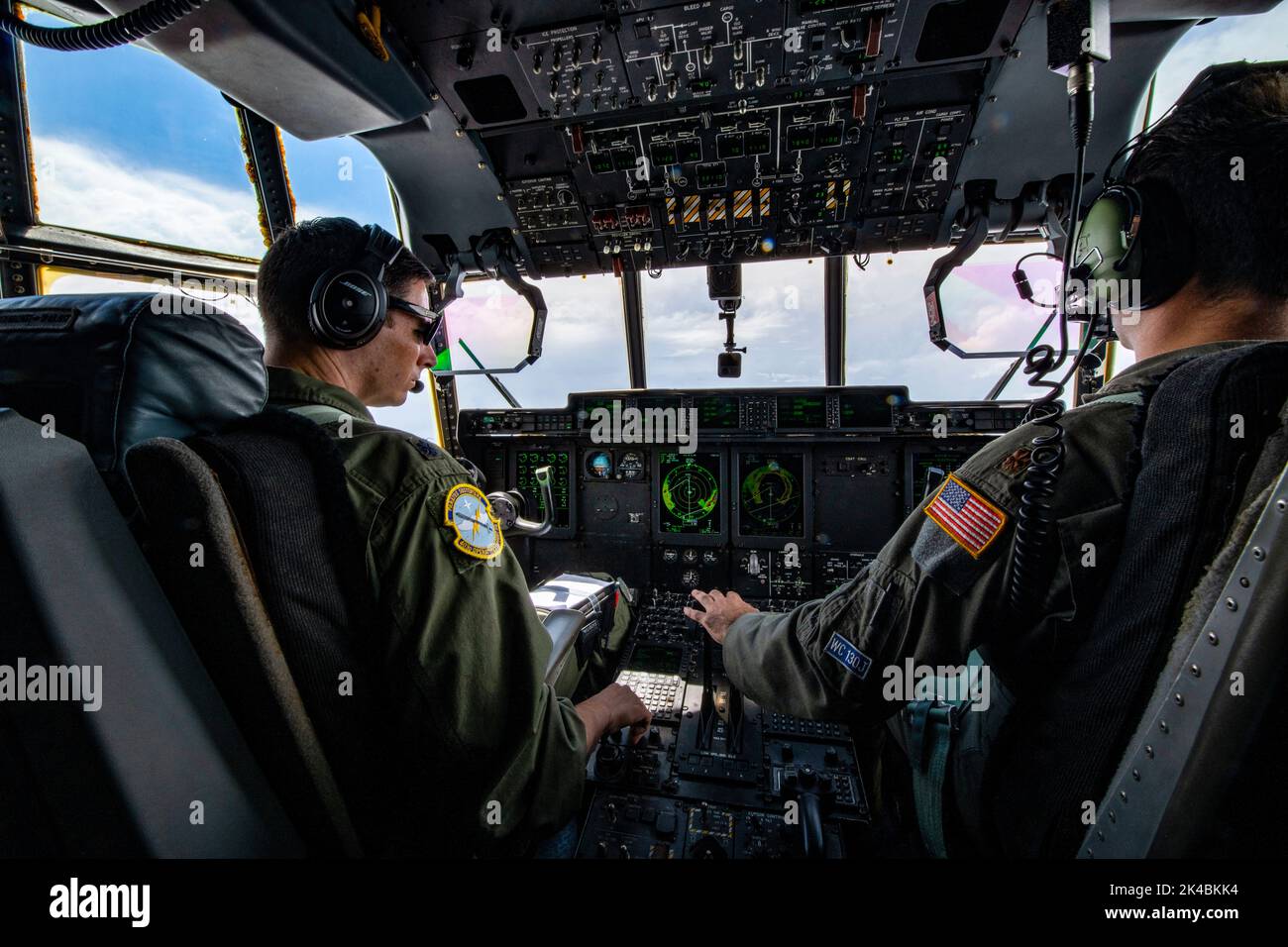 Lt. Col. Dave Gentile, 53rd Weather Reconnaissance Squadron aircraft ...