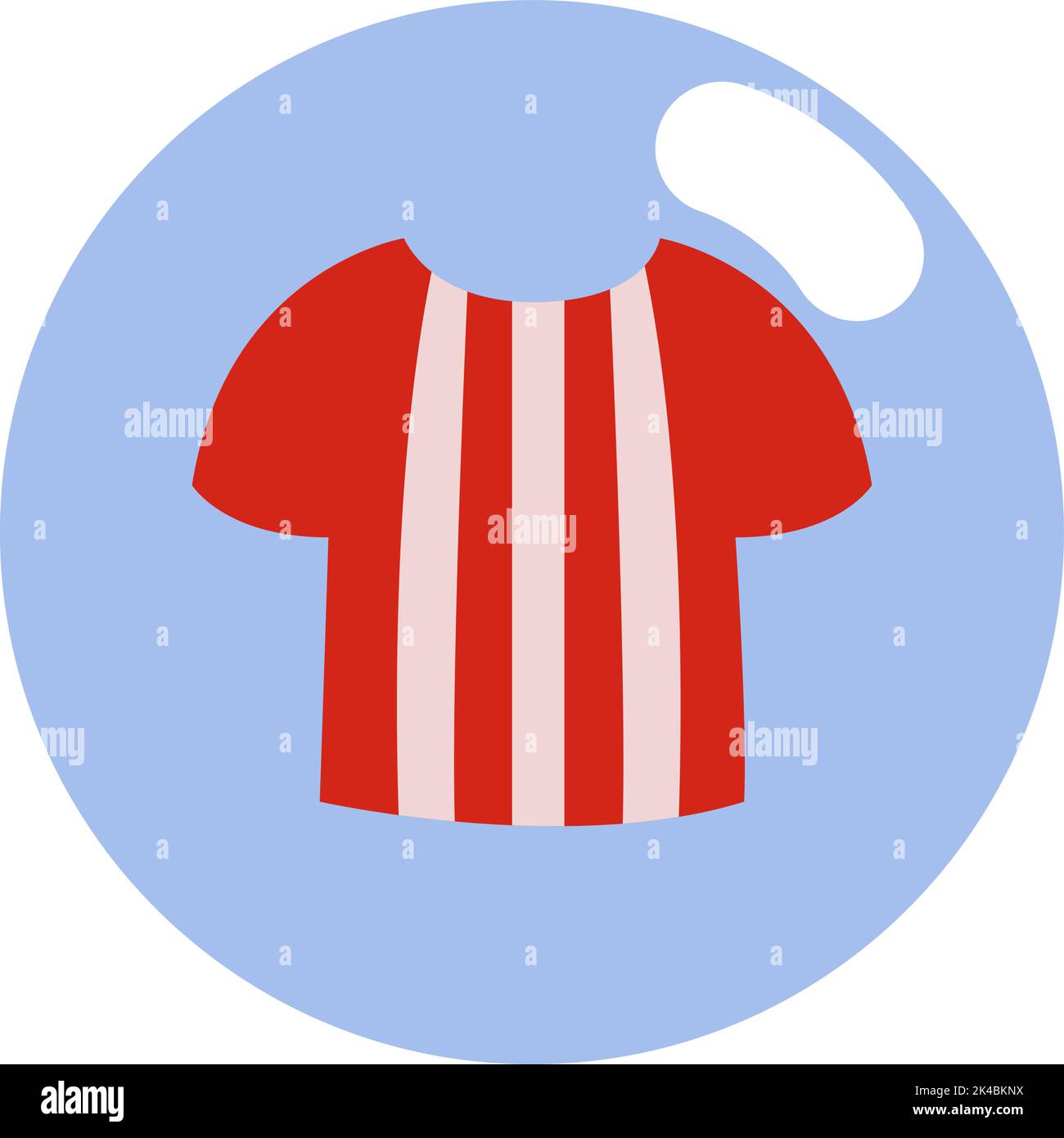 Football red tshirt, illustration, vector on white background Stock ...