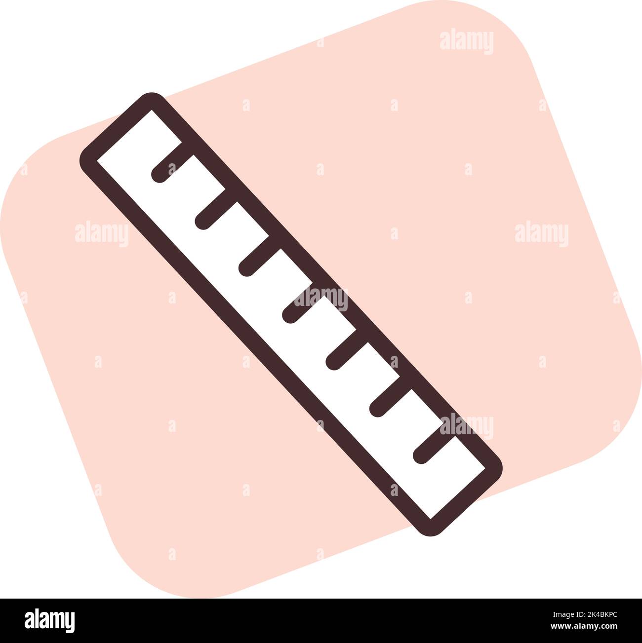 Graphic design ruler, illustration, vector on white background Stock ...