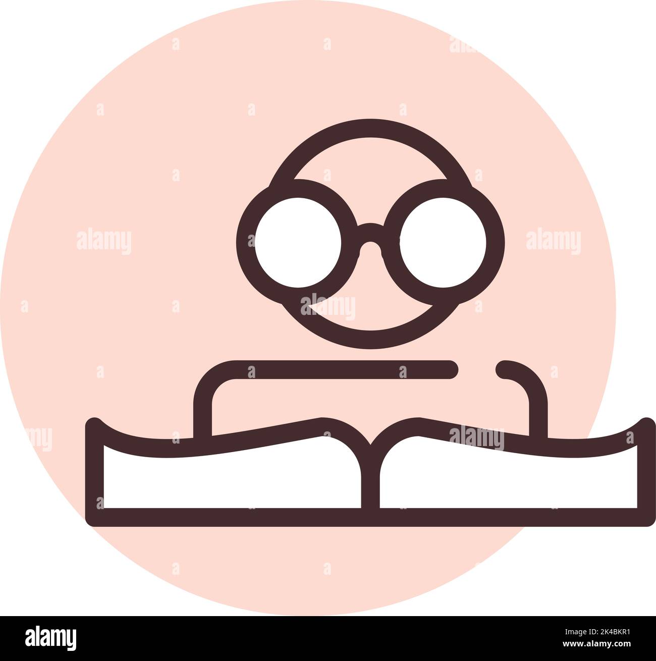 E book reading, illustration, vector on white background Stock Vector ...