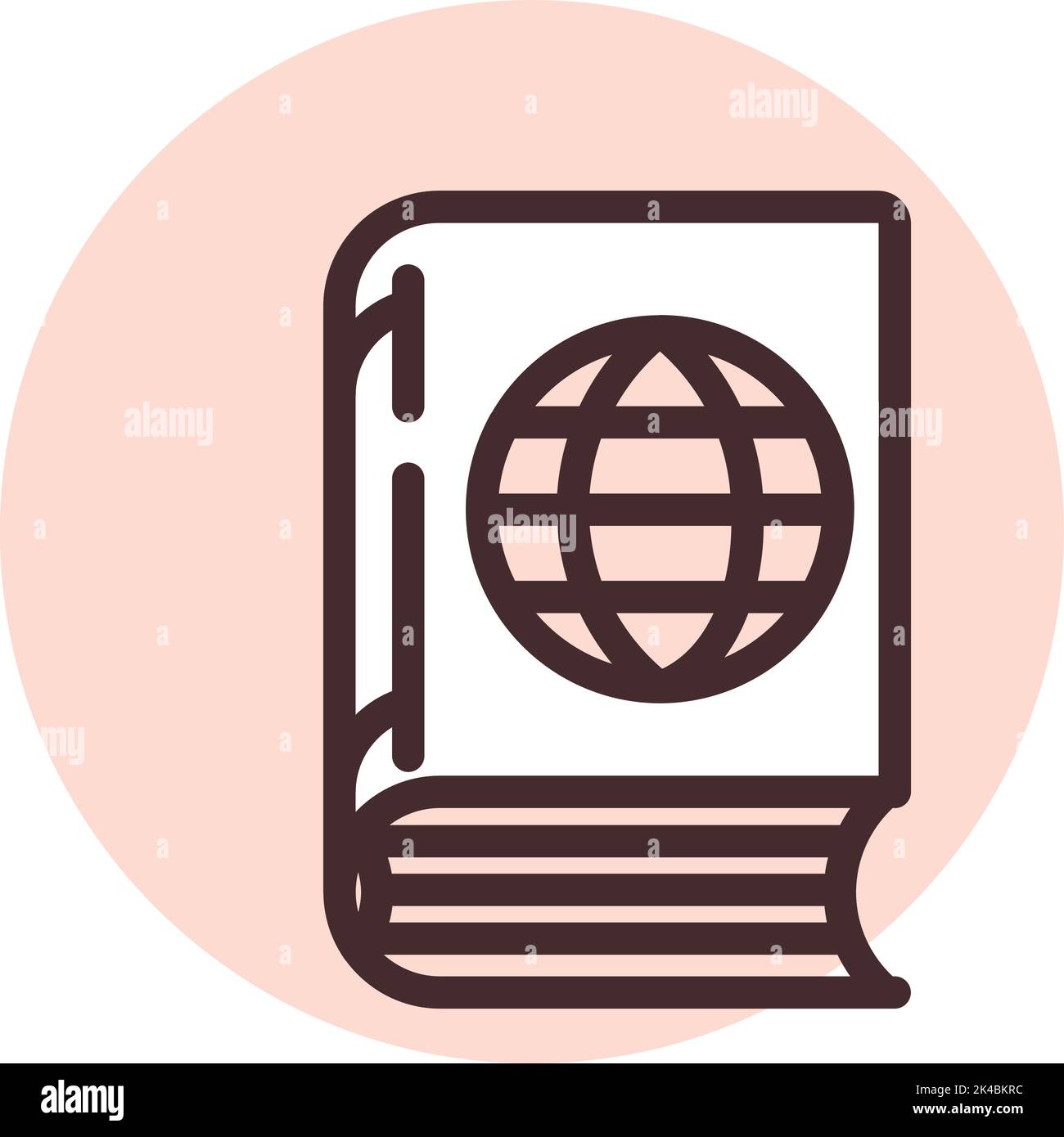 E books encyclopedia, illustration, vector on white background Stock ...