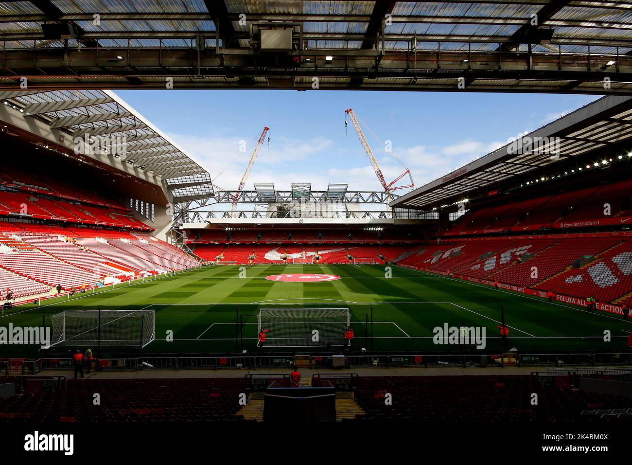 A general view inside Anfield Stadium the home of Liverpool football ... A general view inside Anfield Stadium the home of Liverpool football ...
