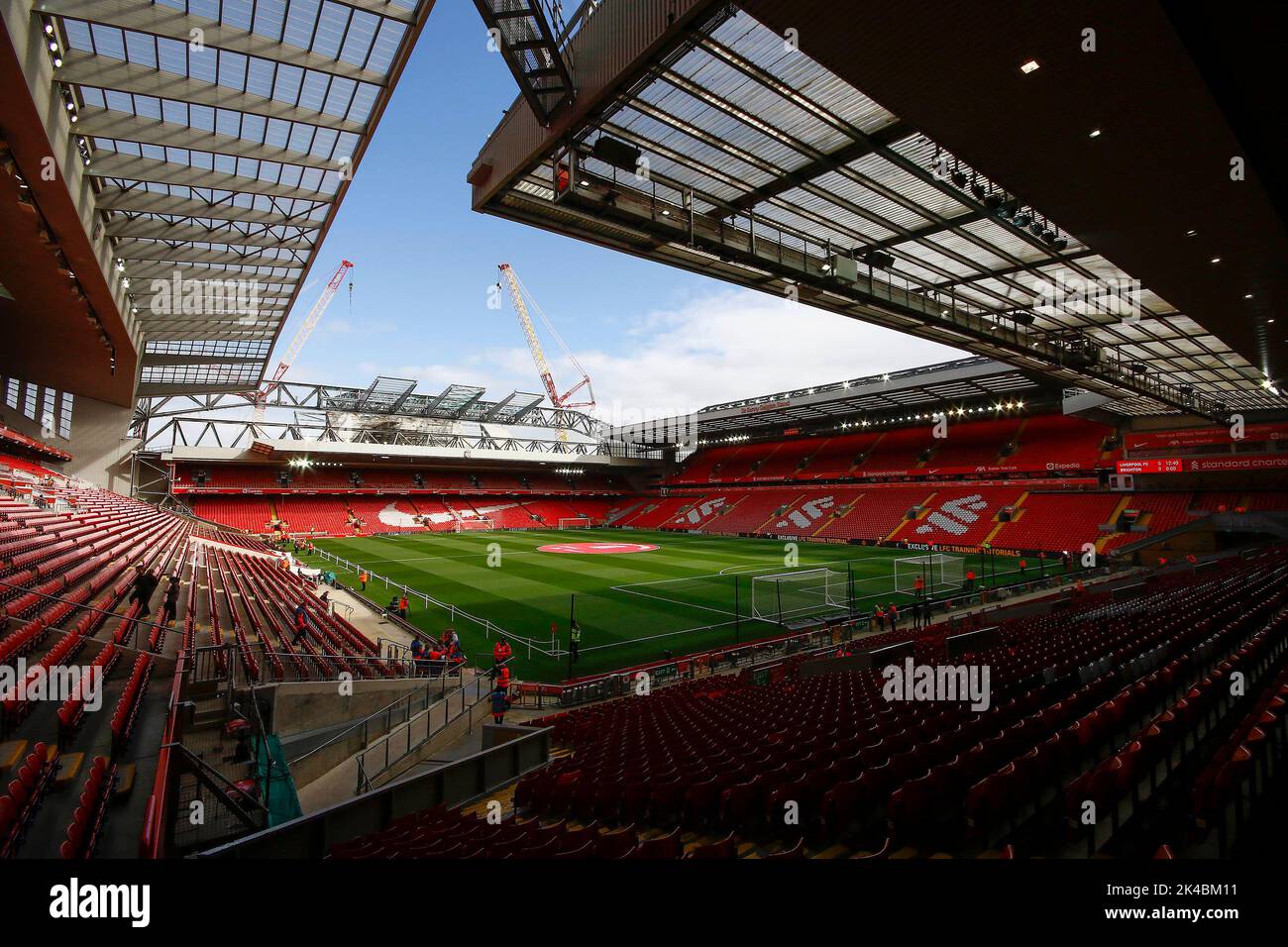A general view inside Anfield Stadium the home of Liverpool football ... A general view inside Anfield Stadium the home of Liverpool football ...