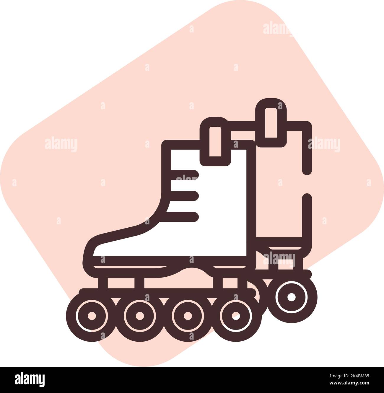 Hobby rollerskates, illustration, vector on white background Stock ...