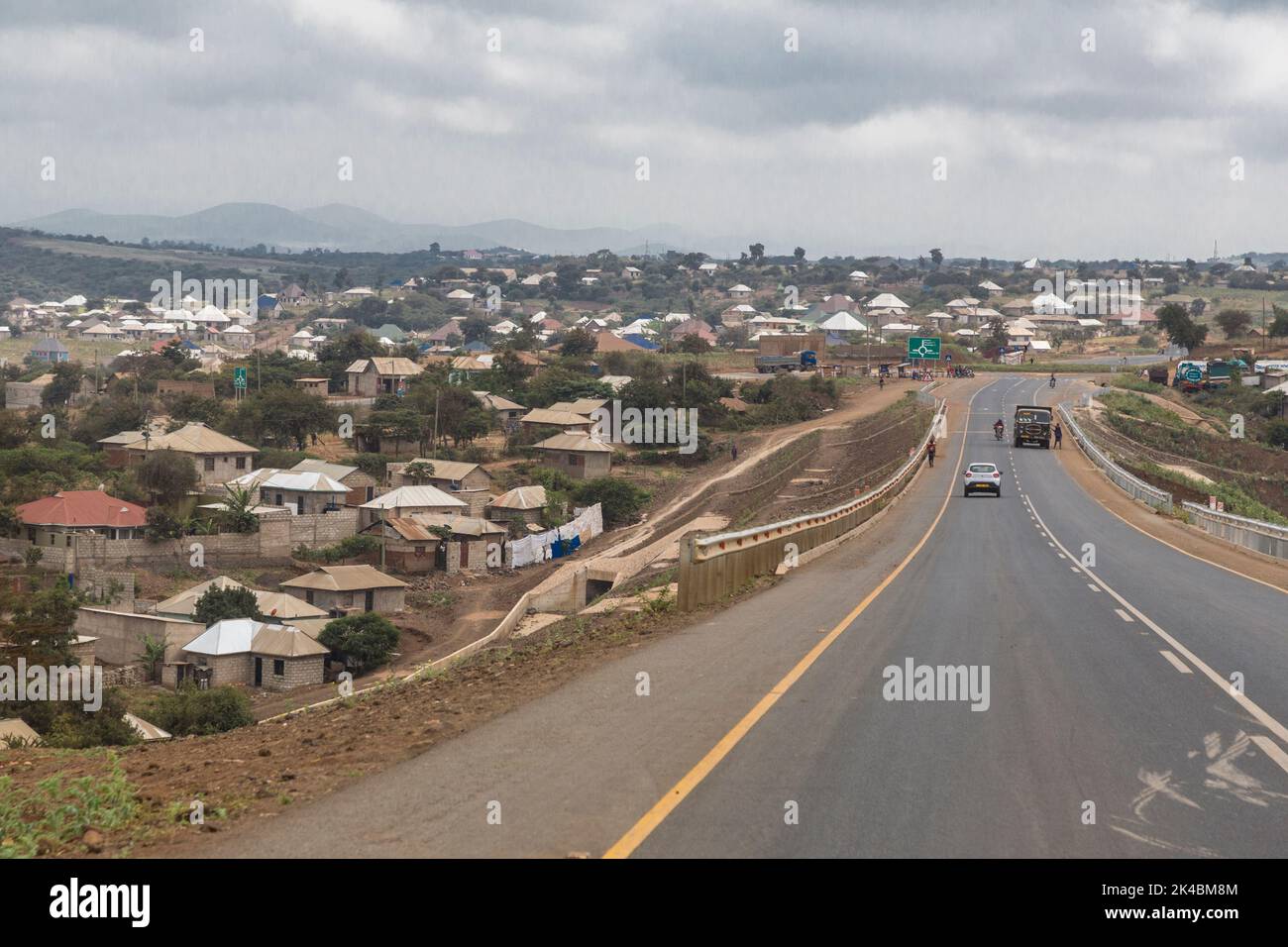 Tanzania. Arusha Region. Urban Growth. Construction of new Arusha ...