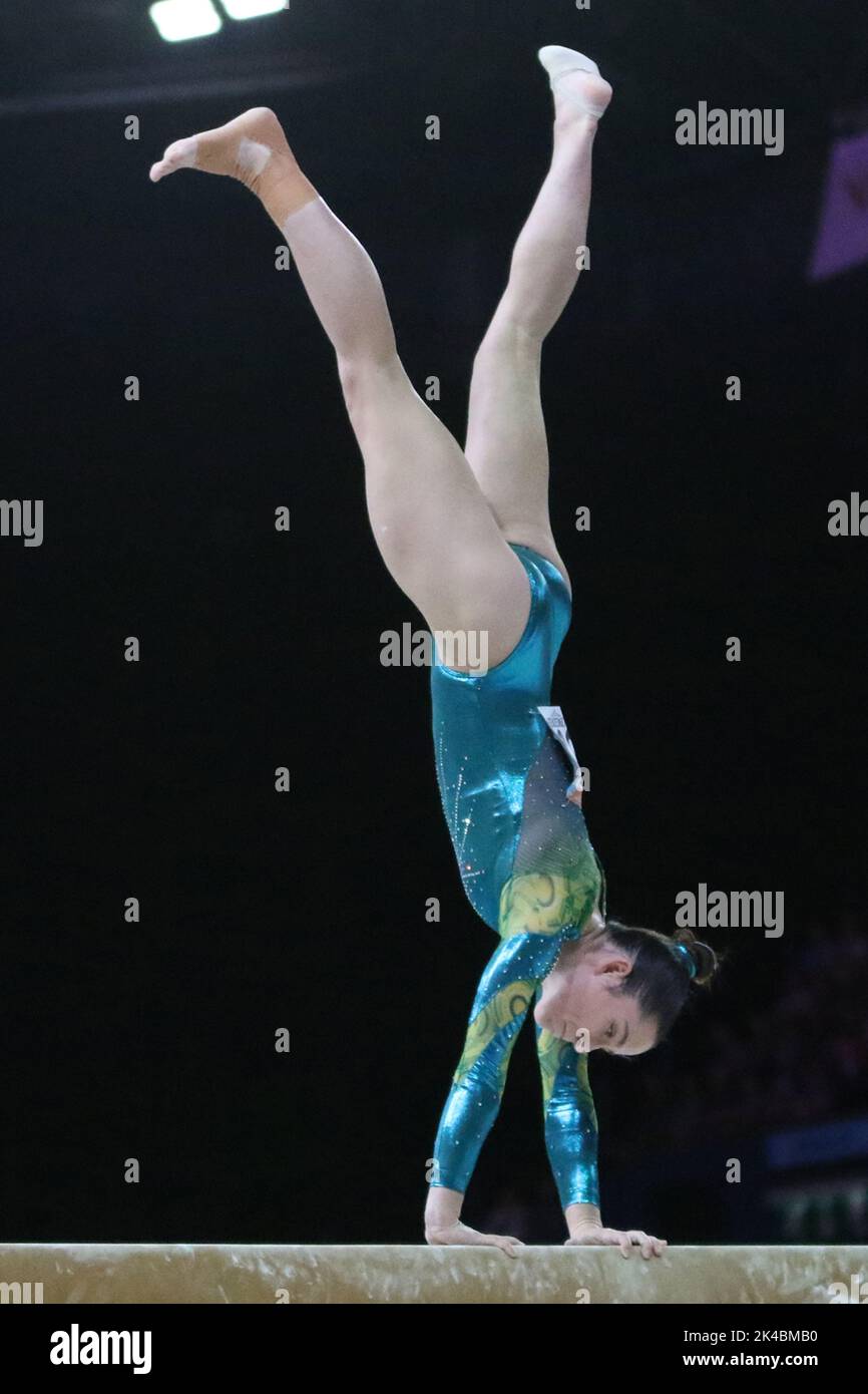 Kate MCDONALD of Australia in the Women's Balance Beam - Final at the ...