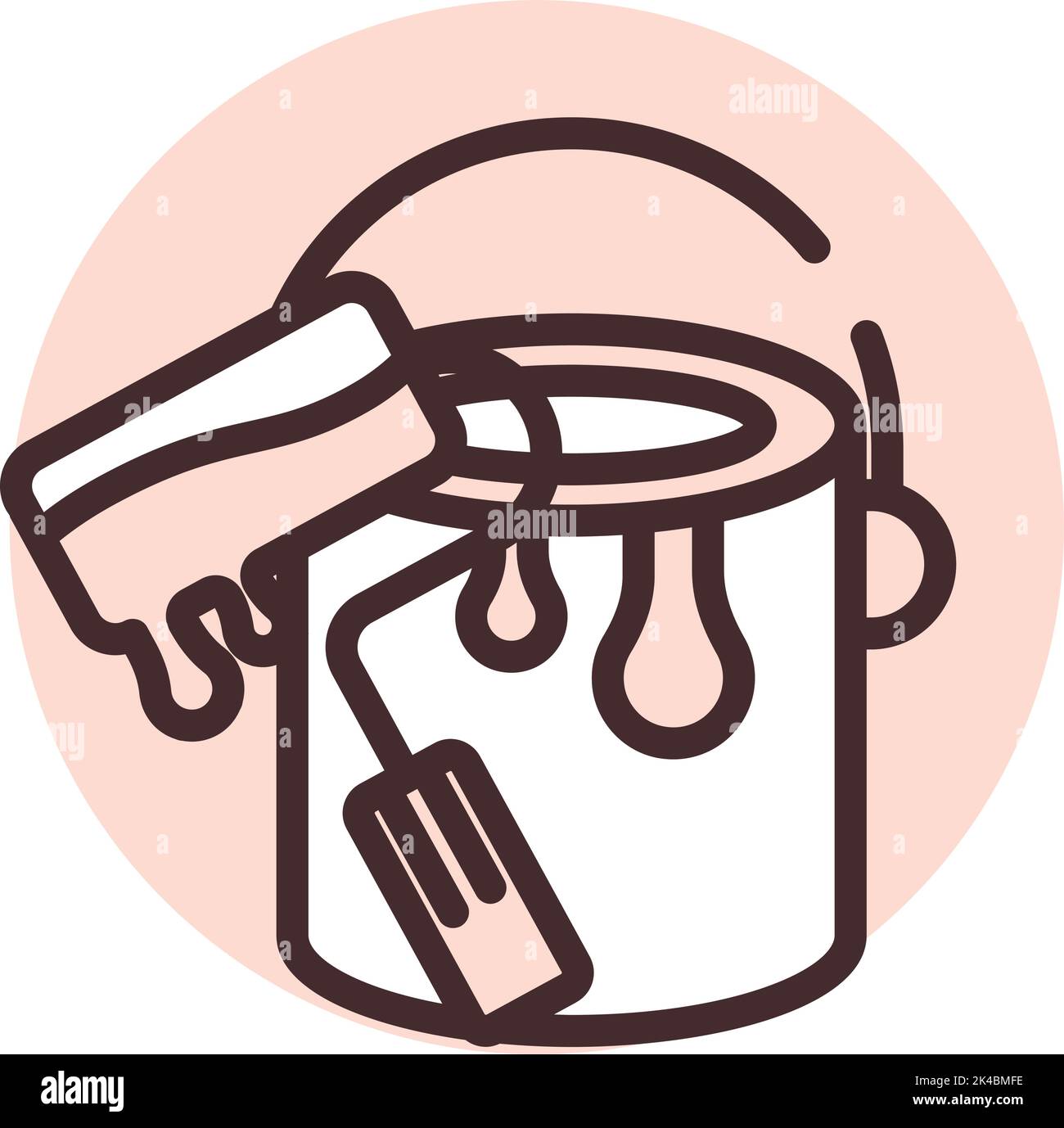 Graphic design paint, illustration, vector on white background Stock ...