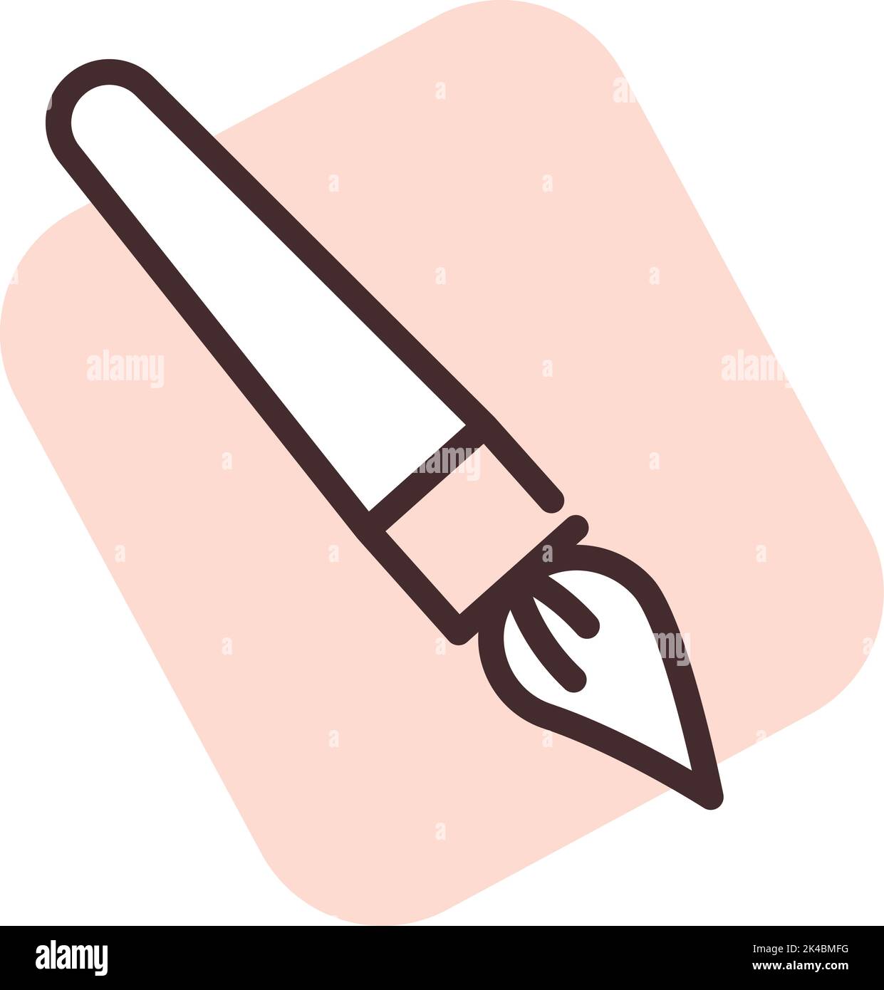 Graphic design detail brush, illustration, vector on white background ...