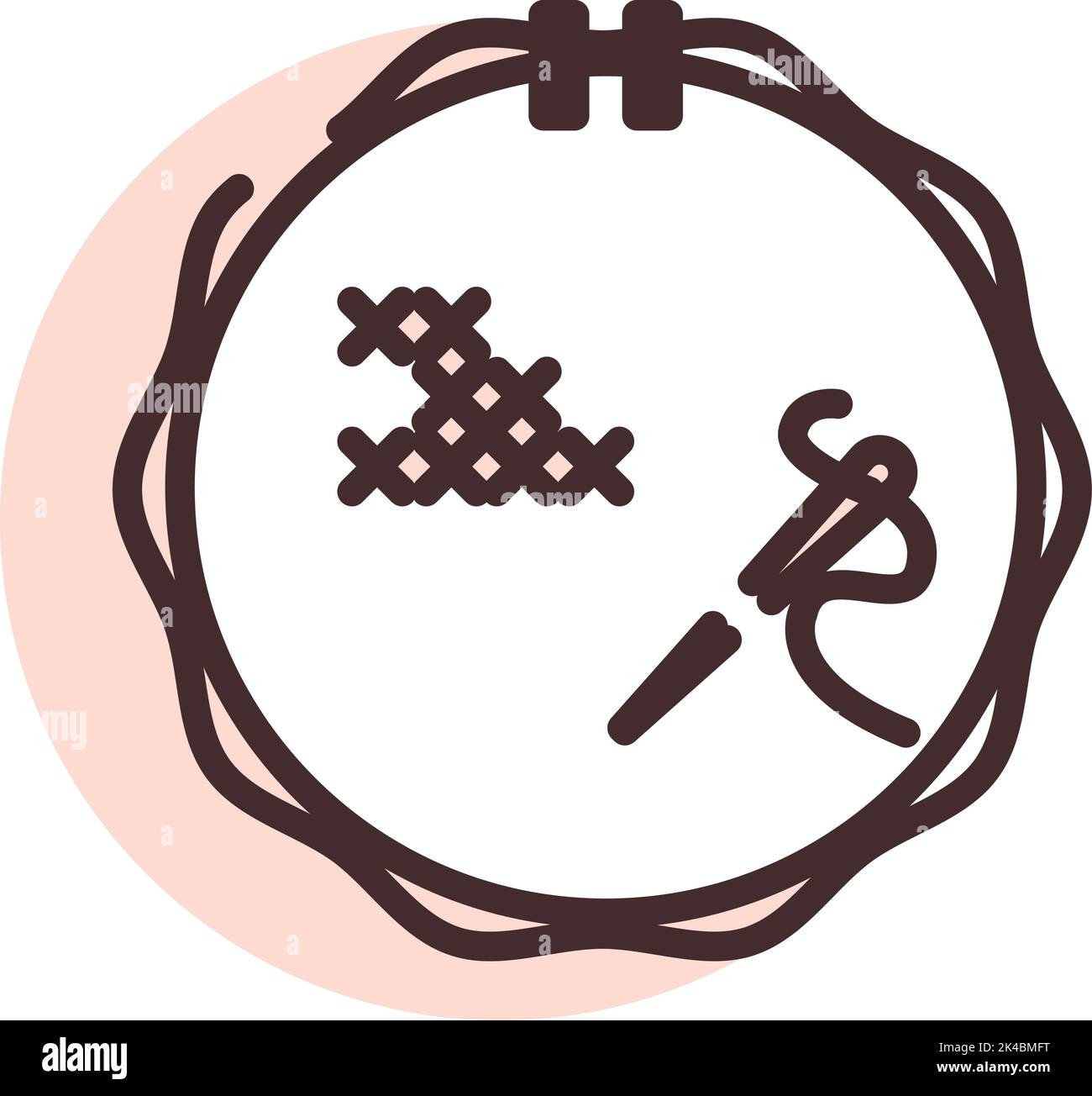 Hobby needlework, illustration, vector on white background Stock Vector ...