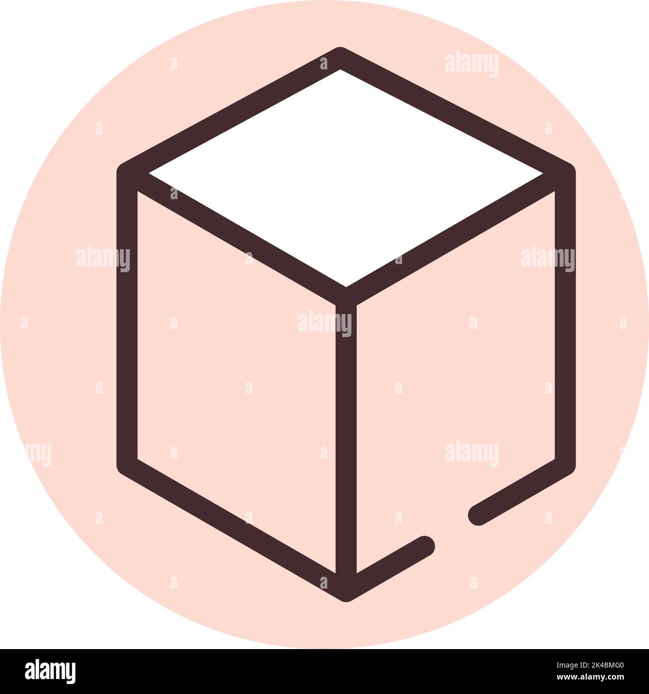 Graphic design cube, illustration, vector on white background Stock ...