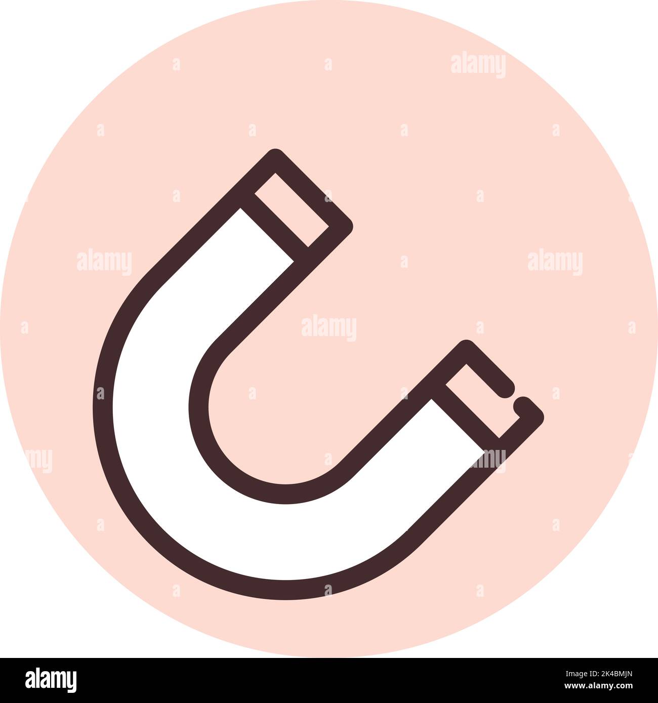 Graphic design magnet, illustration, vector on white background Stock ...