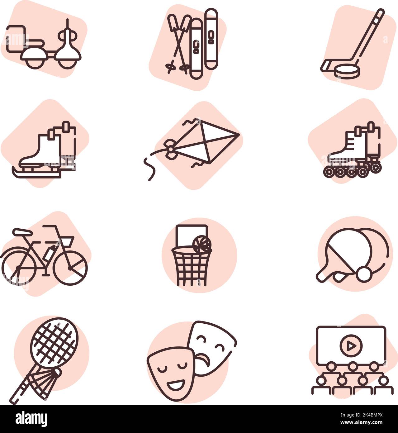 Hobby lifestyle, illustration, vector on white background Stock Vector ...