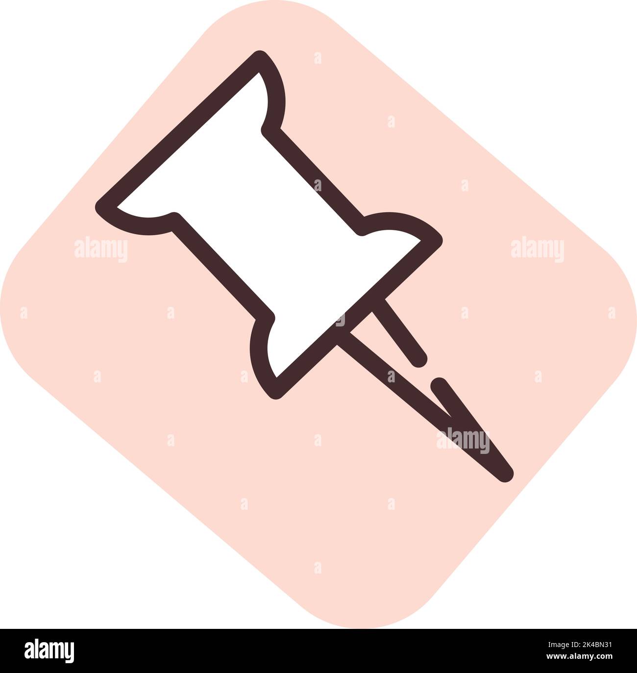 Graphic design pin, illustration, vector on white background Stock ...