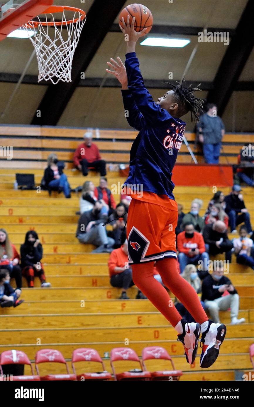 A vertical shot of a male student during Munster vs East Chicago ...