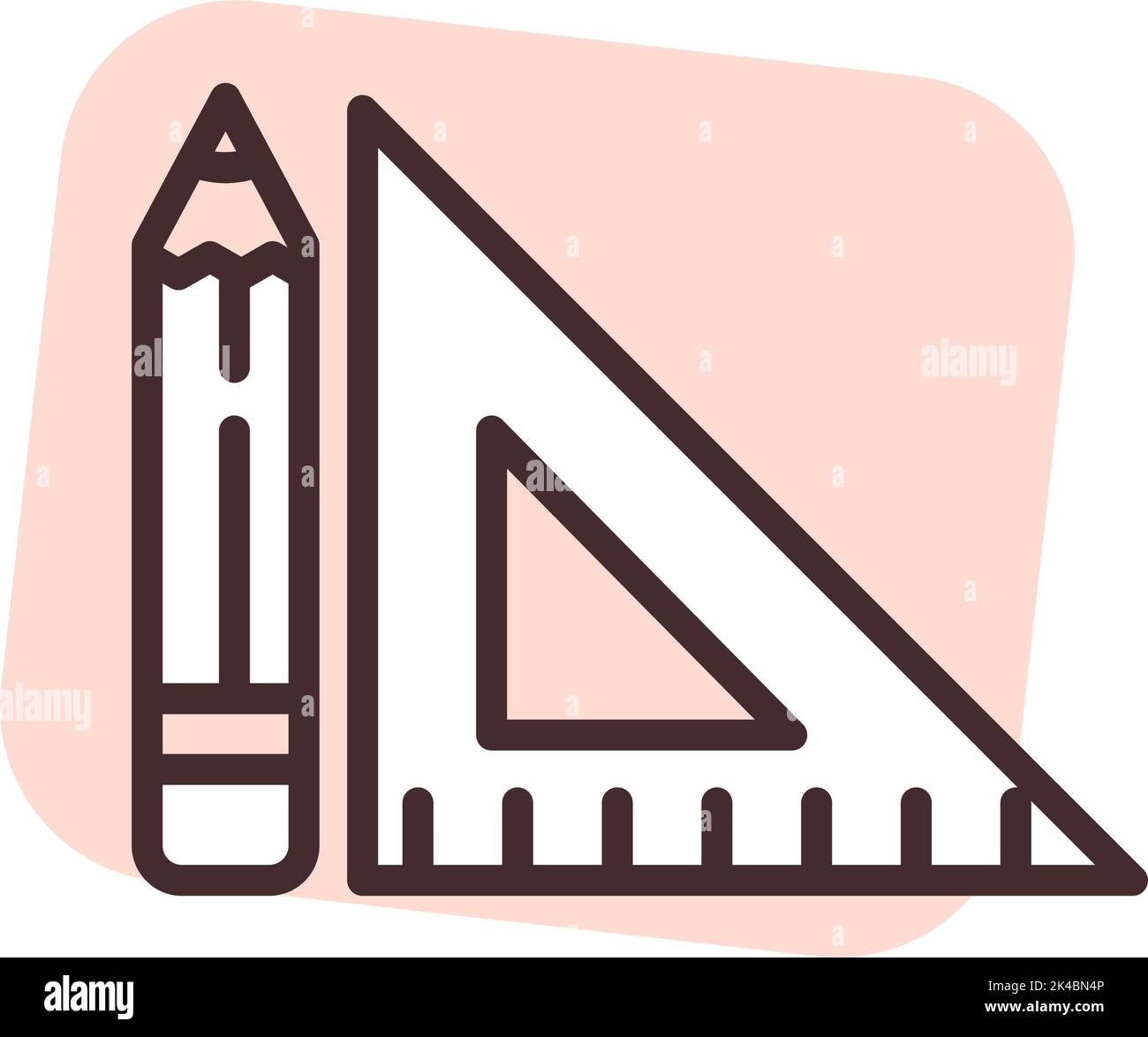 Graphic design pencil, illustration, vector on white background Stock ...