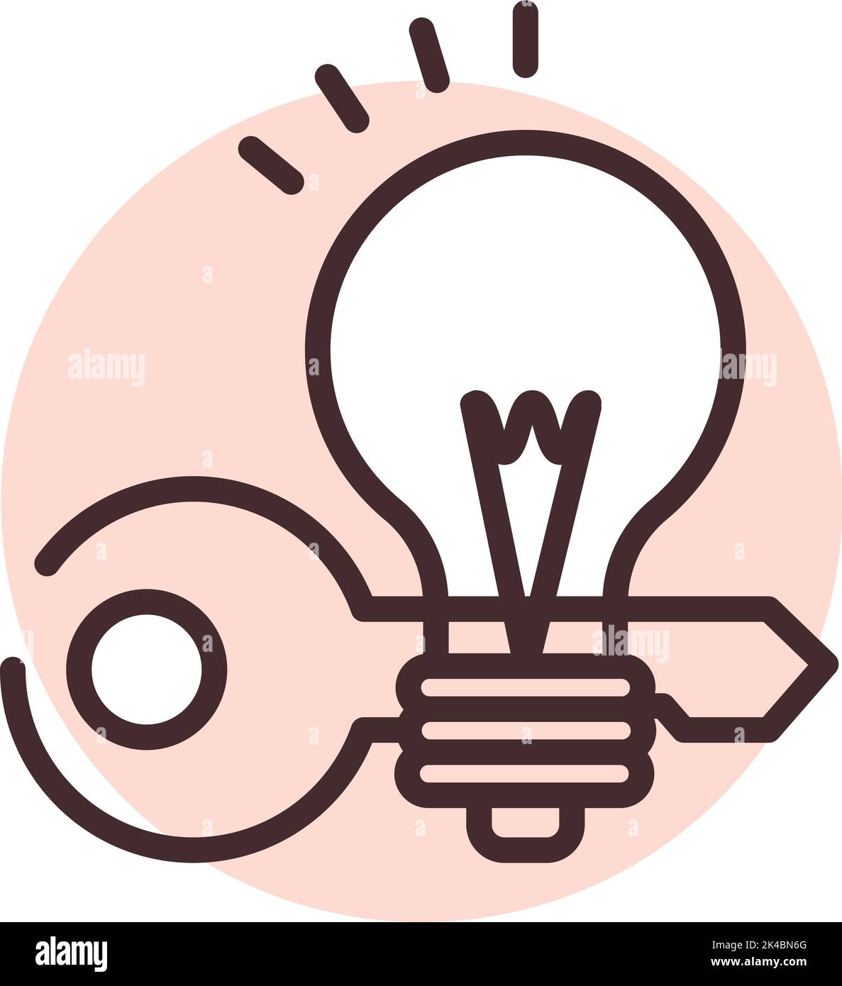 Marketing key idea, illustration, vector on white background Stock ...