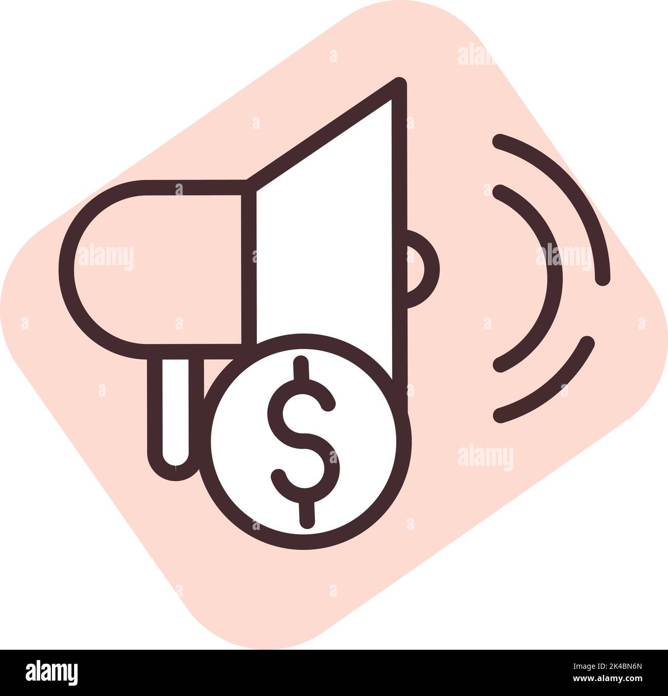 Marketing ads prices, illustration, vector on white background Stock ...