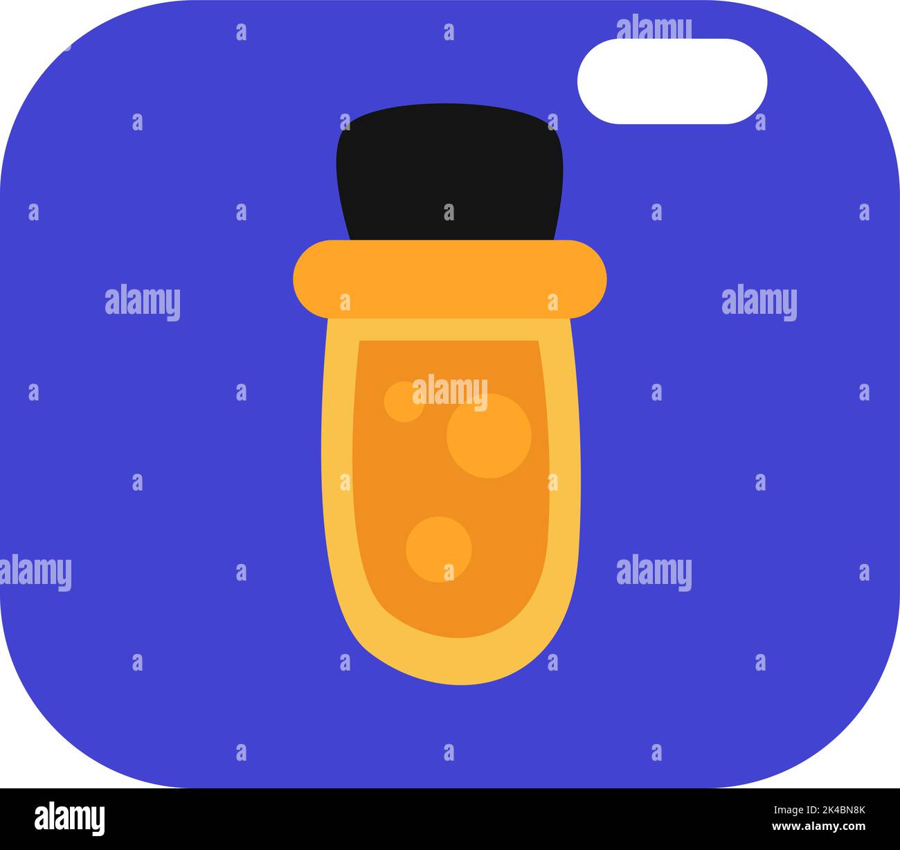 Halloween poison, illustration, vector on white background Stock Vector ...