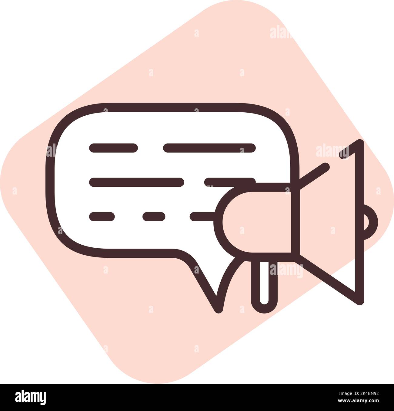 Marketing storyteller, illustration, vector on white background Stock ...