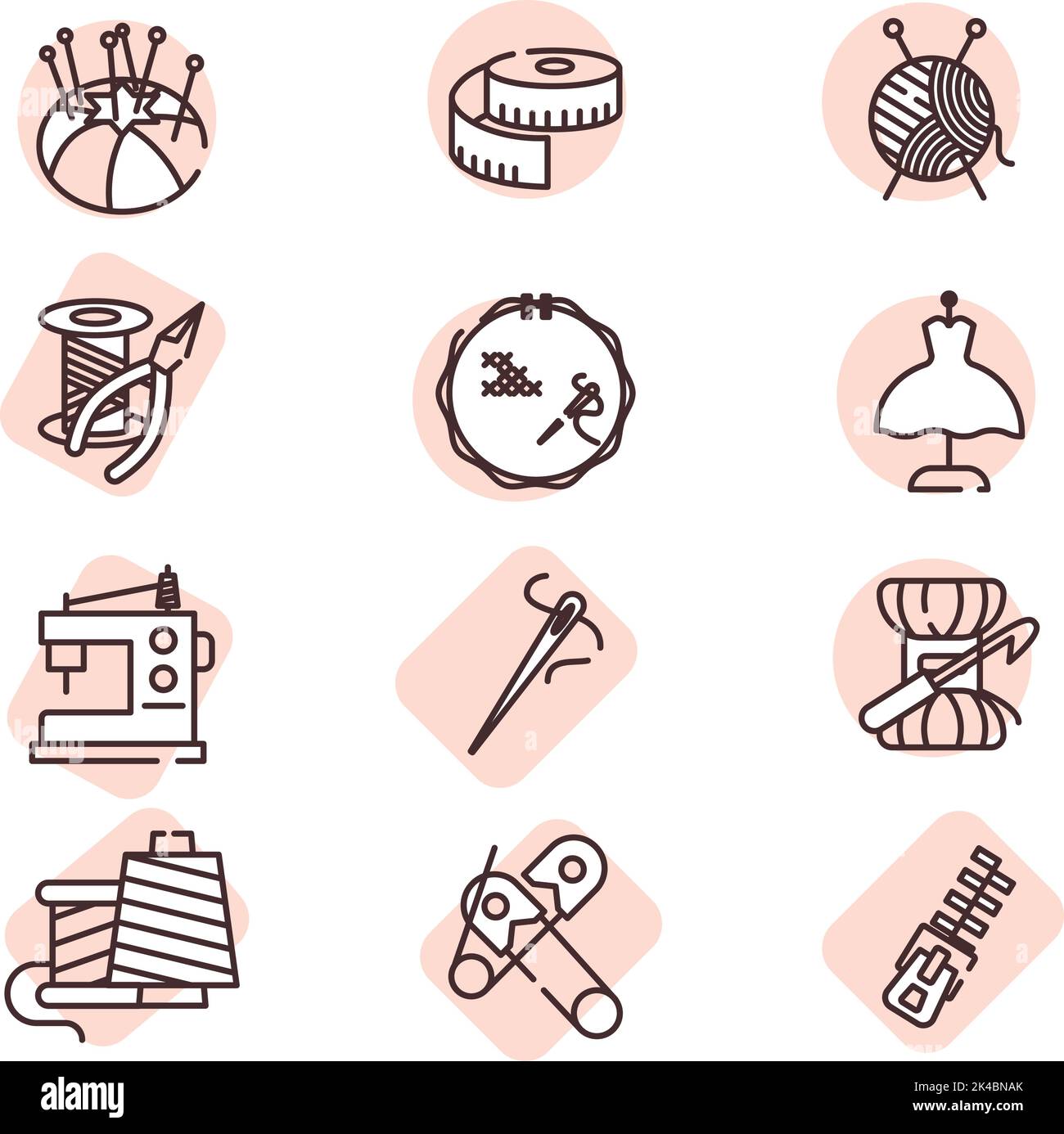 Handmade art vector vectors Cut Out Stock Images & Pictures - Alamy