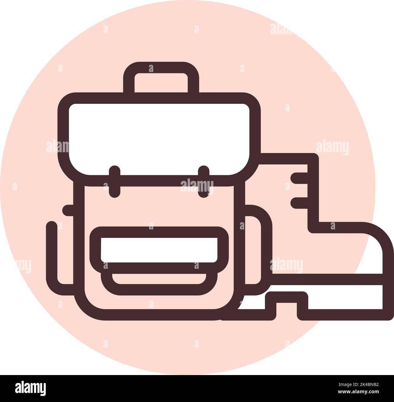 Hobbies hiking, illustration, vector on white background Stock Vector ...