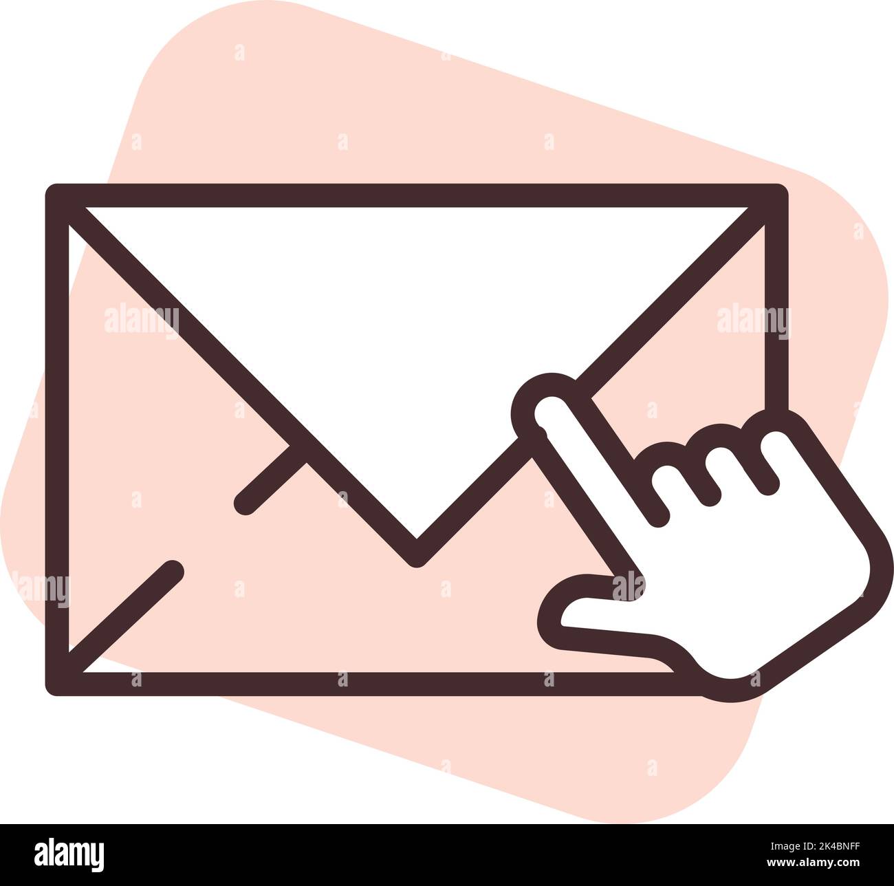 Marketing mail, illustration, vector on white background Stock Vector ...