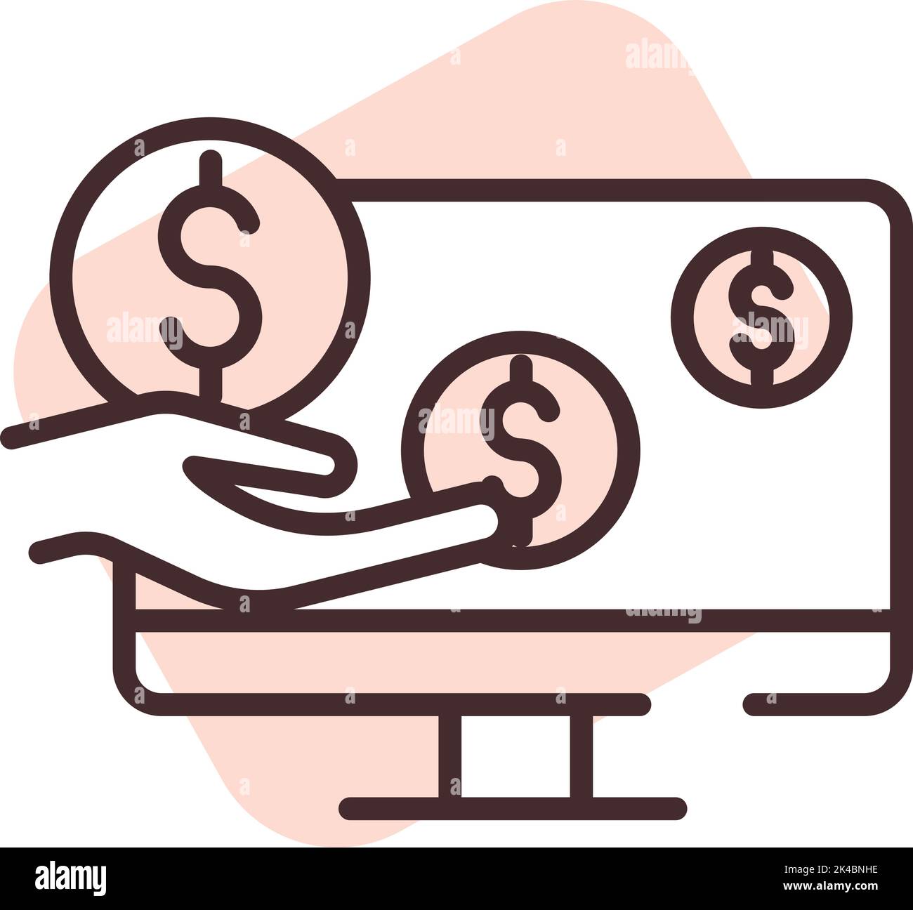 Marketing payment, illustration, vector on white background Stock ...