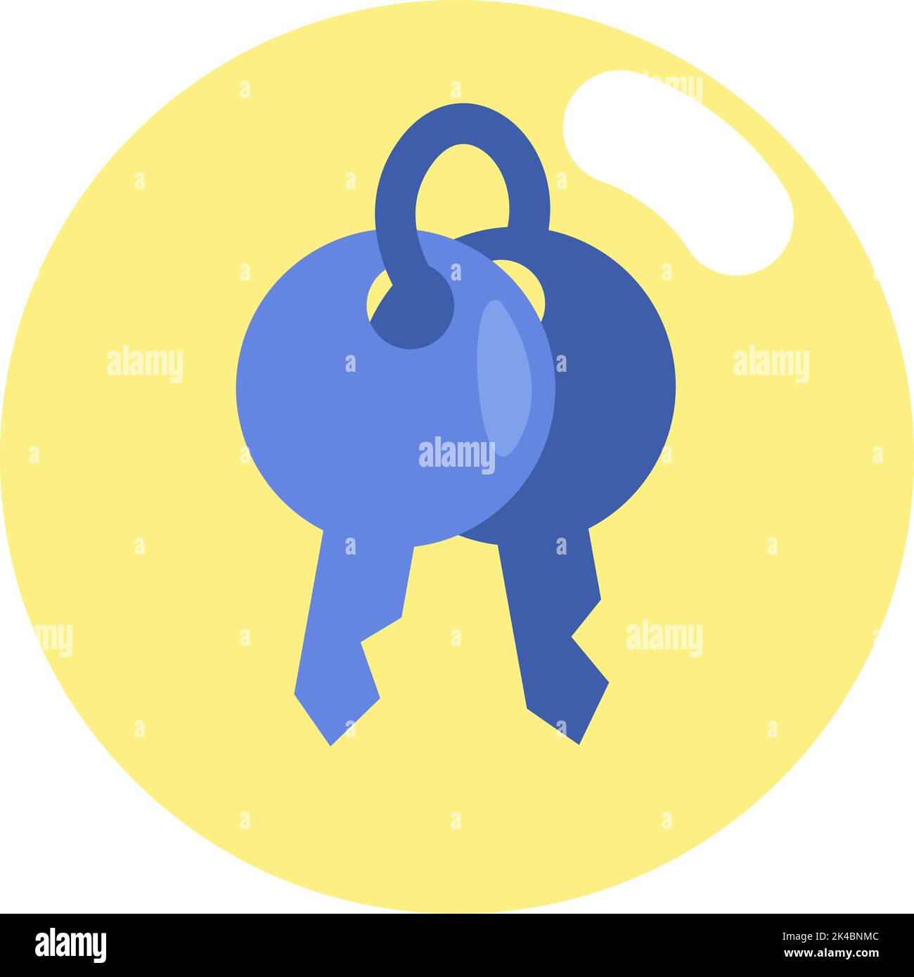 Hotel key, illustration, vector on white background Stock Vector Image ...