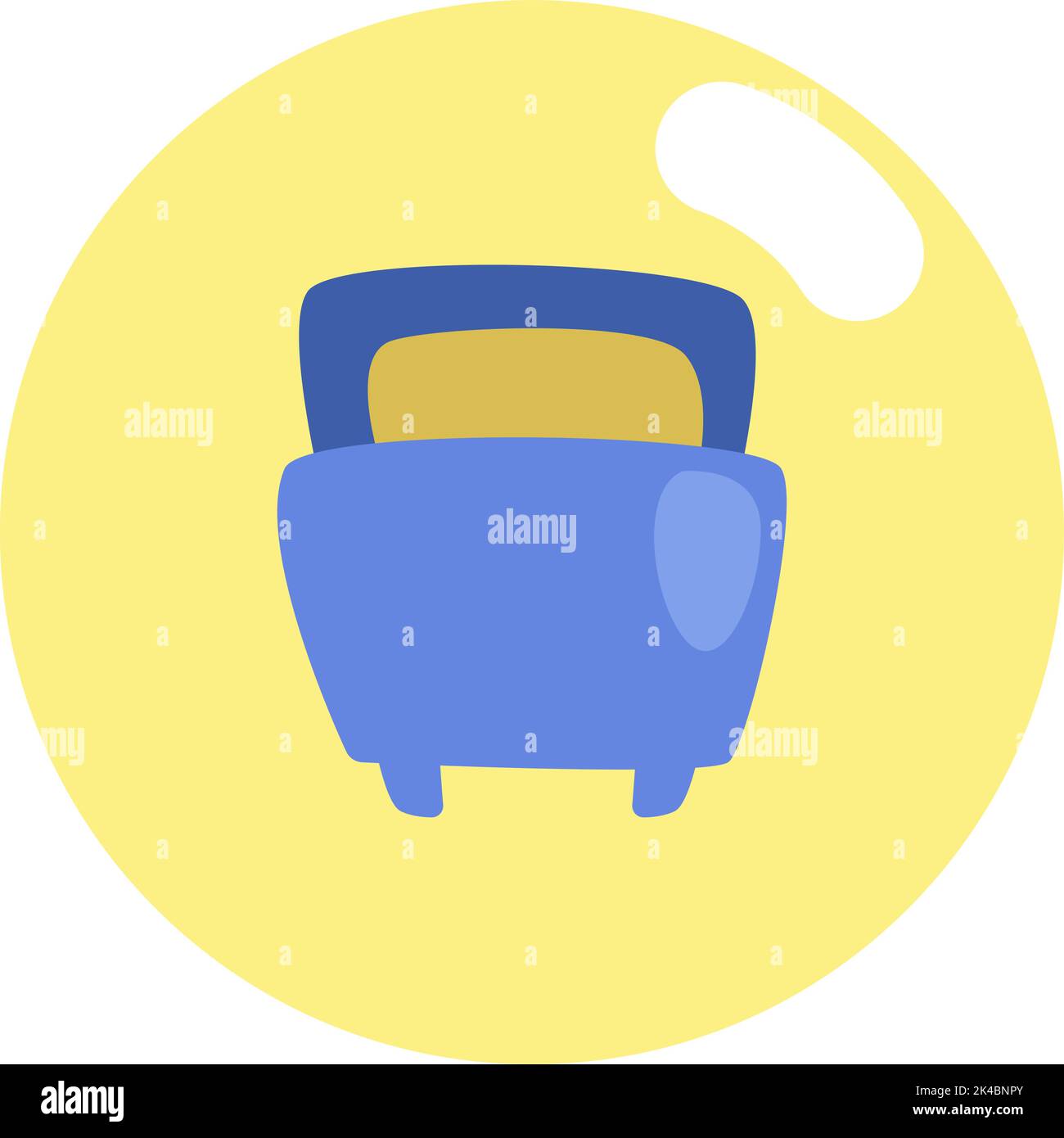 Hotel single room bed Cut Out Stock Images & Pictures - Alamy