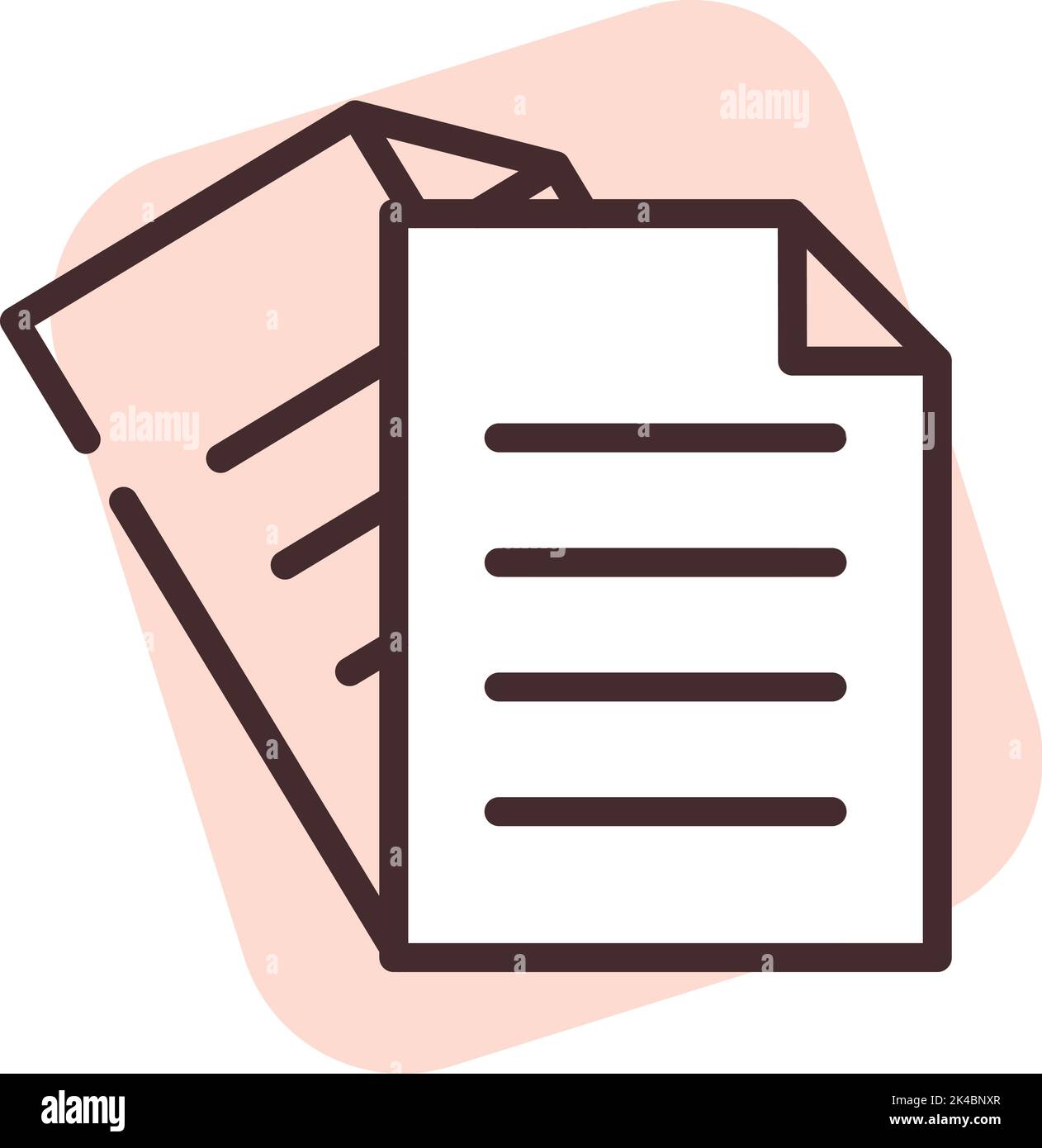 Office document, illustration, vector on white background Stock Vector ...