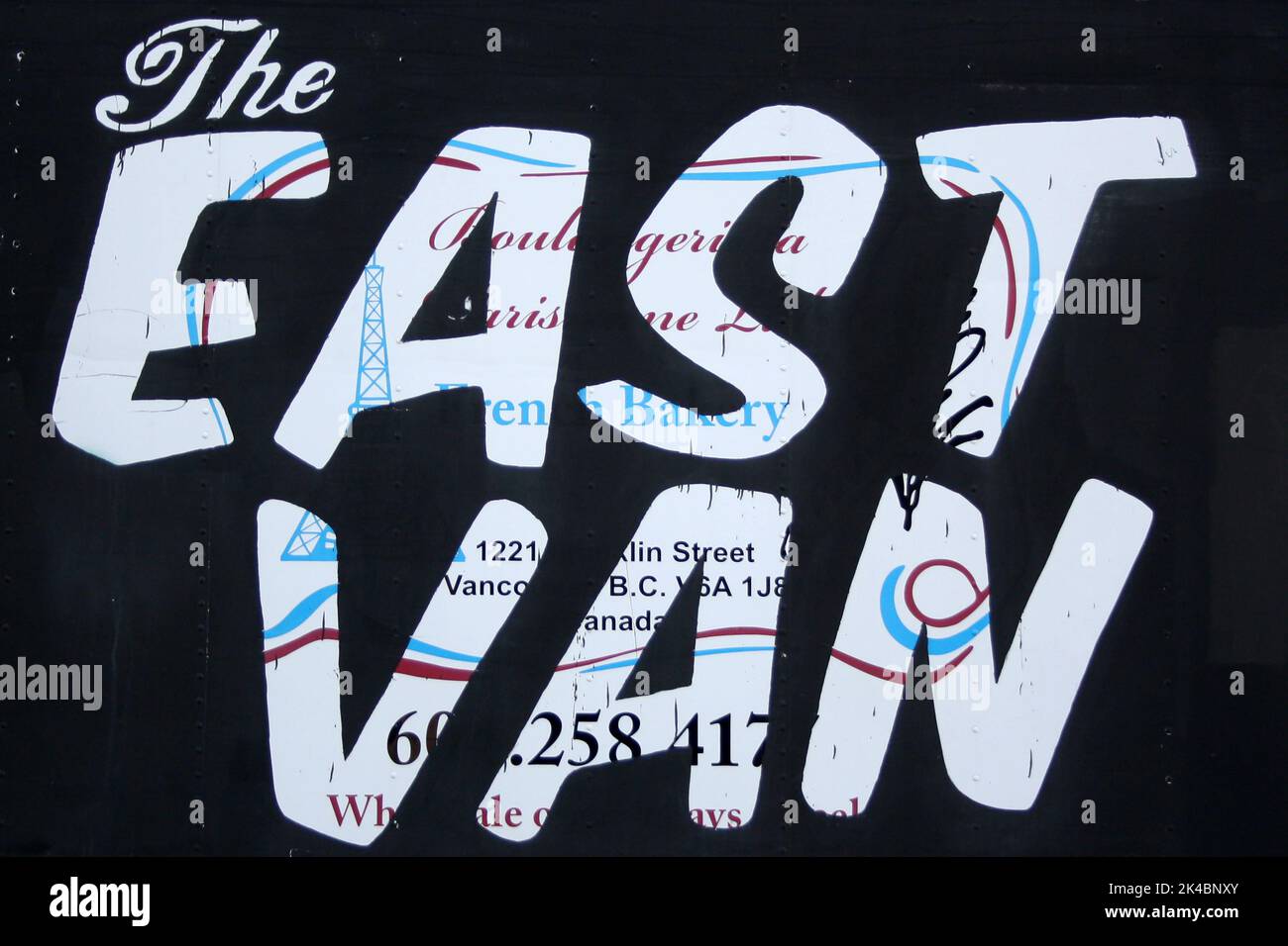 The East Van logo on the side of a truck in Vancouver, British Columbia ...