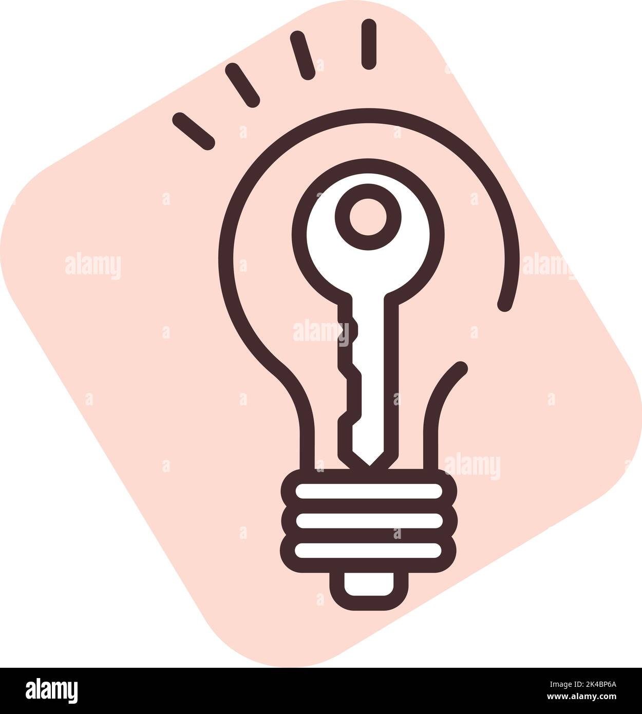 Marketing key idea, illustration, vector on white background Stock ...