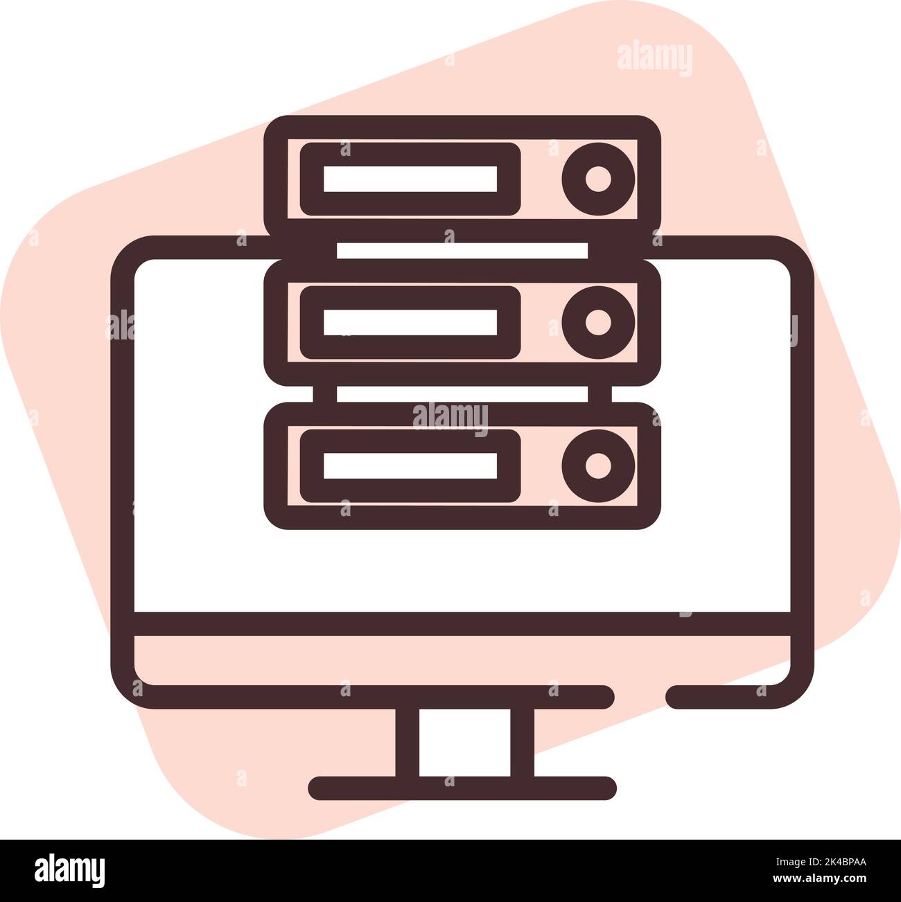 Marketing database, illustration, vector on white background Stock ...