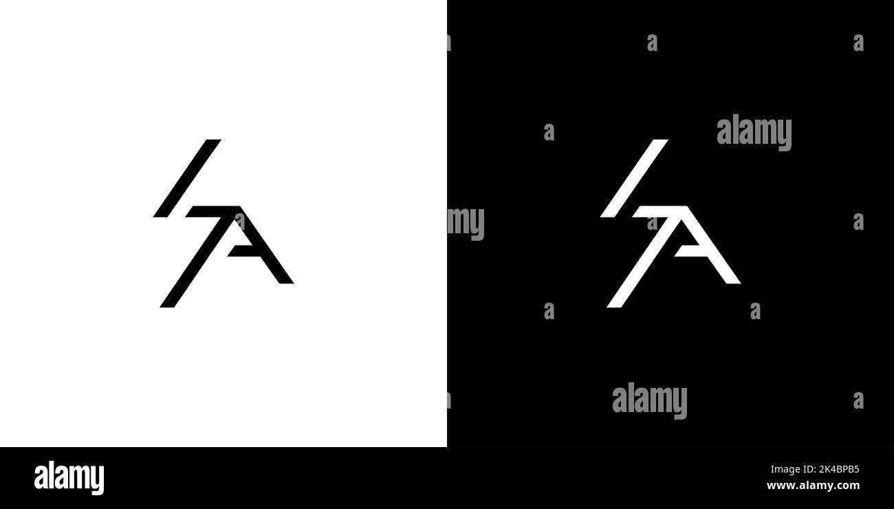 A vector of a monogram and minimalistic logo. A and L Stock Vector ...