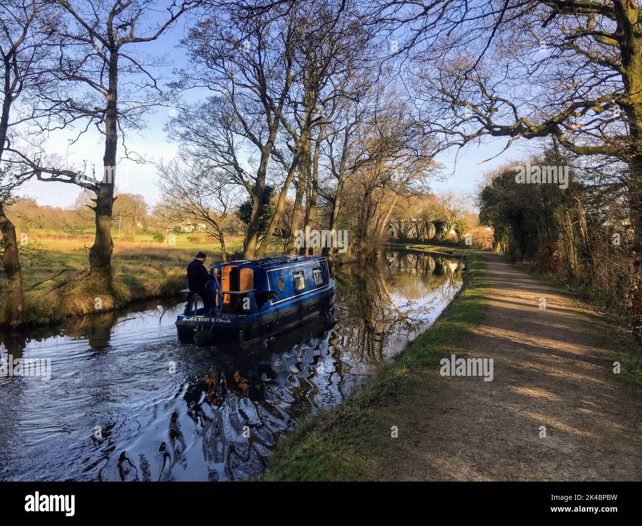 The Goytre Wharf at the Monmouthshire and Brecon Canal surrounded by ...