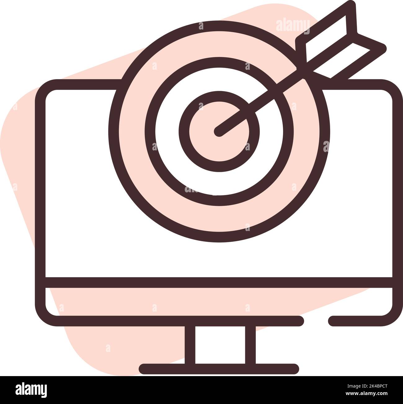 Marketing target, illustration, vector on white background Stock Vector ...