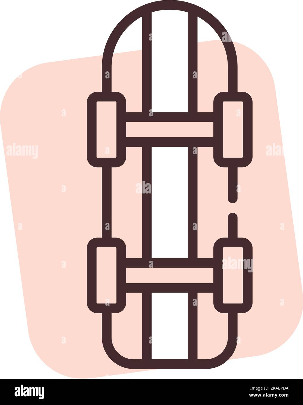 Park skate, illustration, vector on white background Stock Vector Image ...