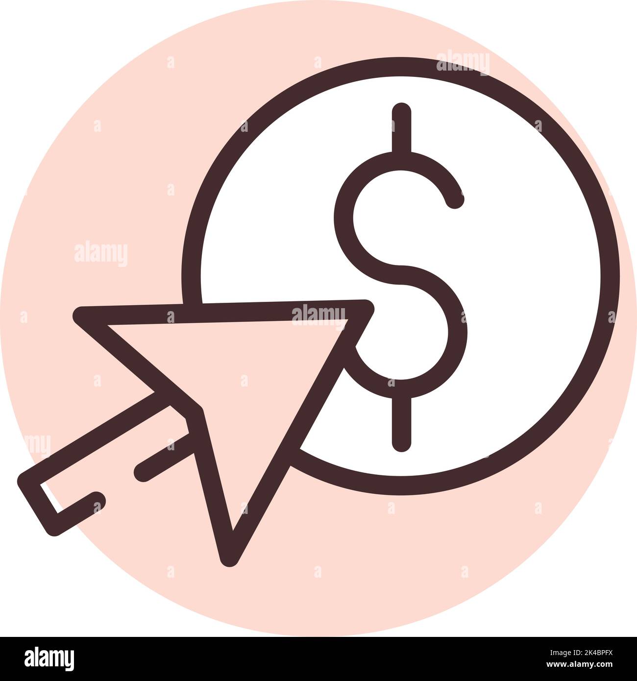 Marketing PPC, illustration, vector on white background Stock Vector ...